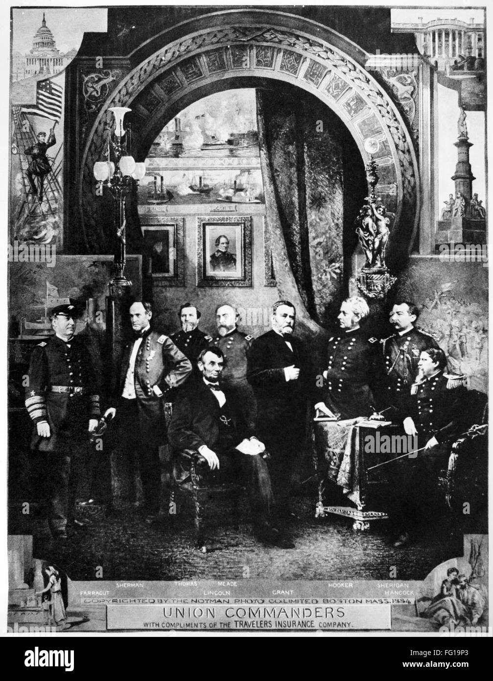 UNION COMMANDERS, c1863. /nPortrait of the commanders of the Union Army ...