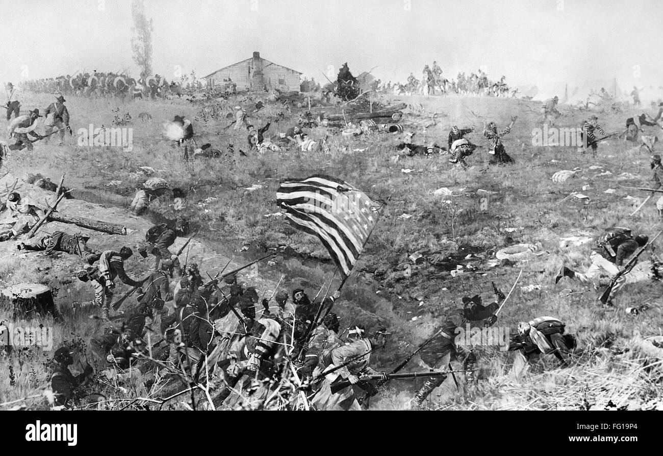 MISSIONARY RIDGE, 1863. /nGeneral Braxton Bragg's headquarters, under ...