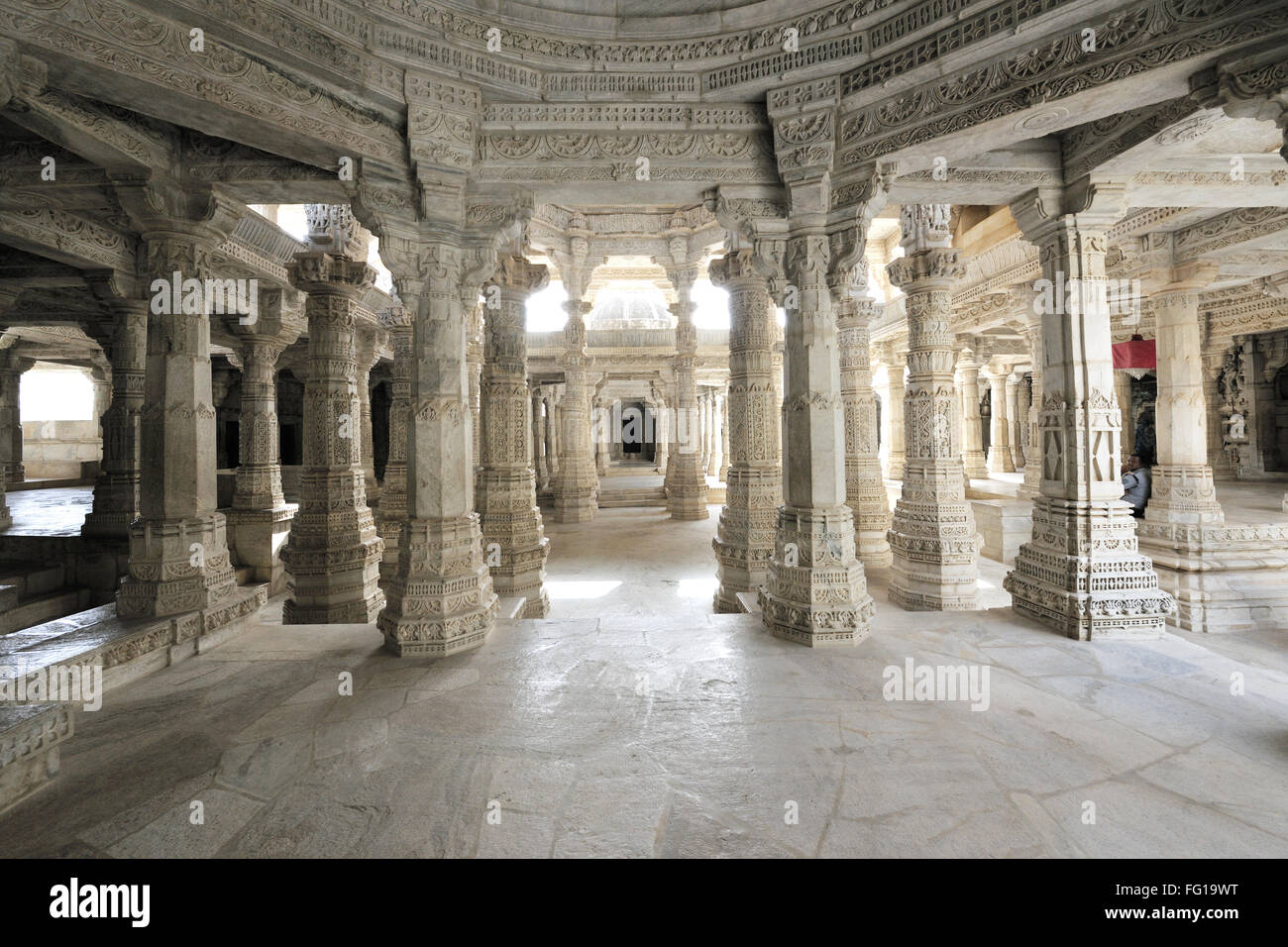 Adinath Jain Temple Ranakpur Rajasthan India Asia June 2010 Stock Photo ...