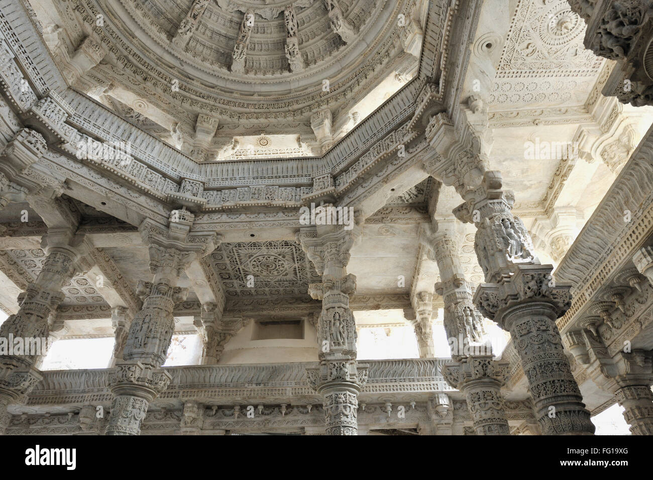 Adinath Jain Temple Ranakpur Rajasthan India Asia June 2010 Stock Photo ...