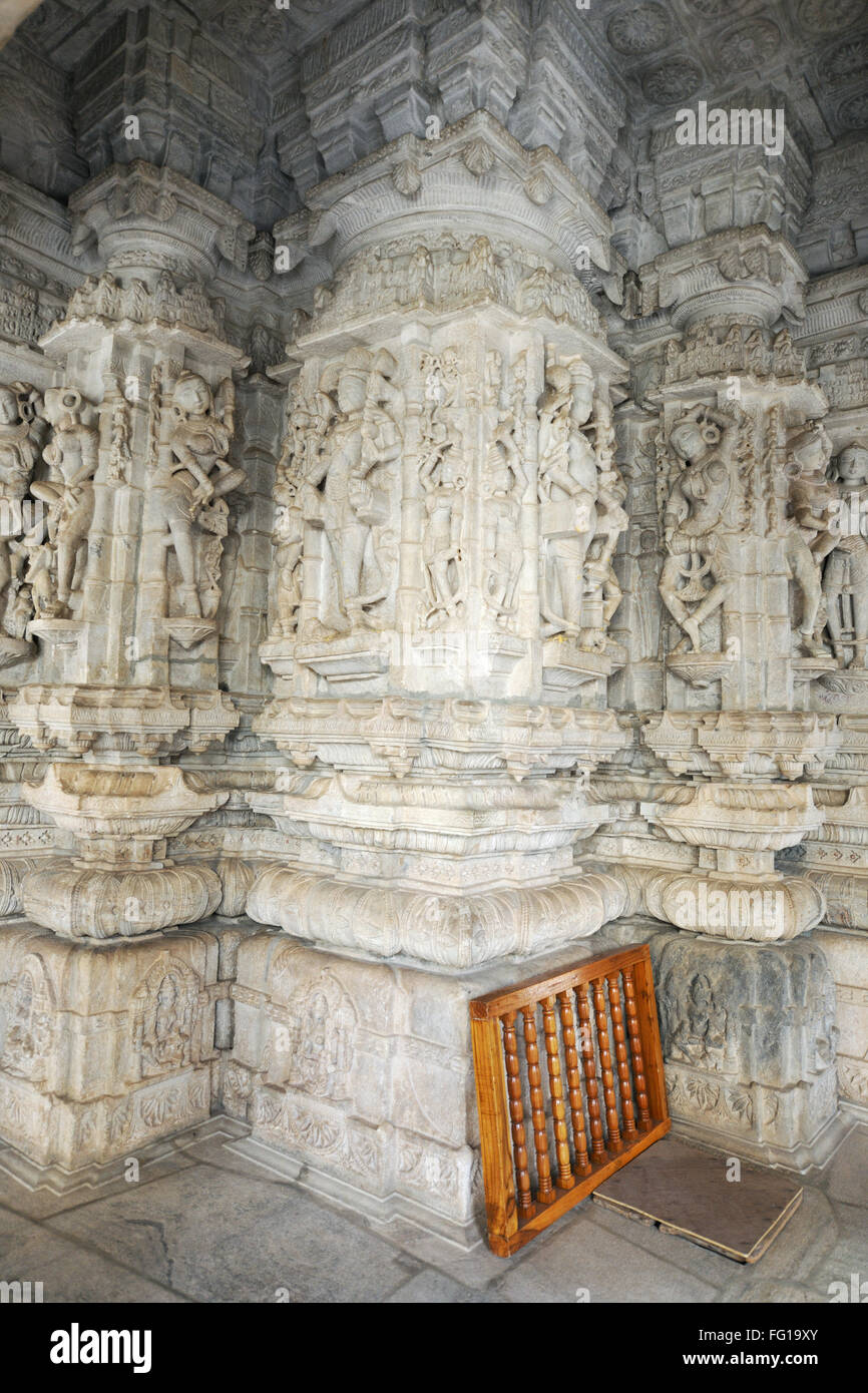 Adinath Jain Temple Ranakpur Rajasthan India Asia June 2010 Stock Photo ...
