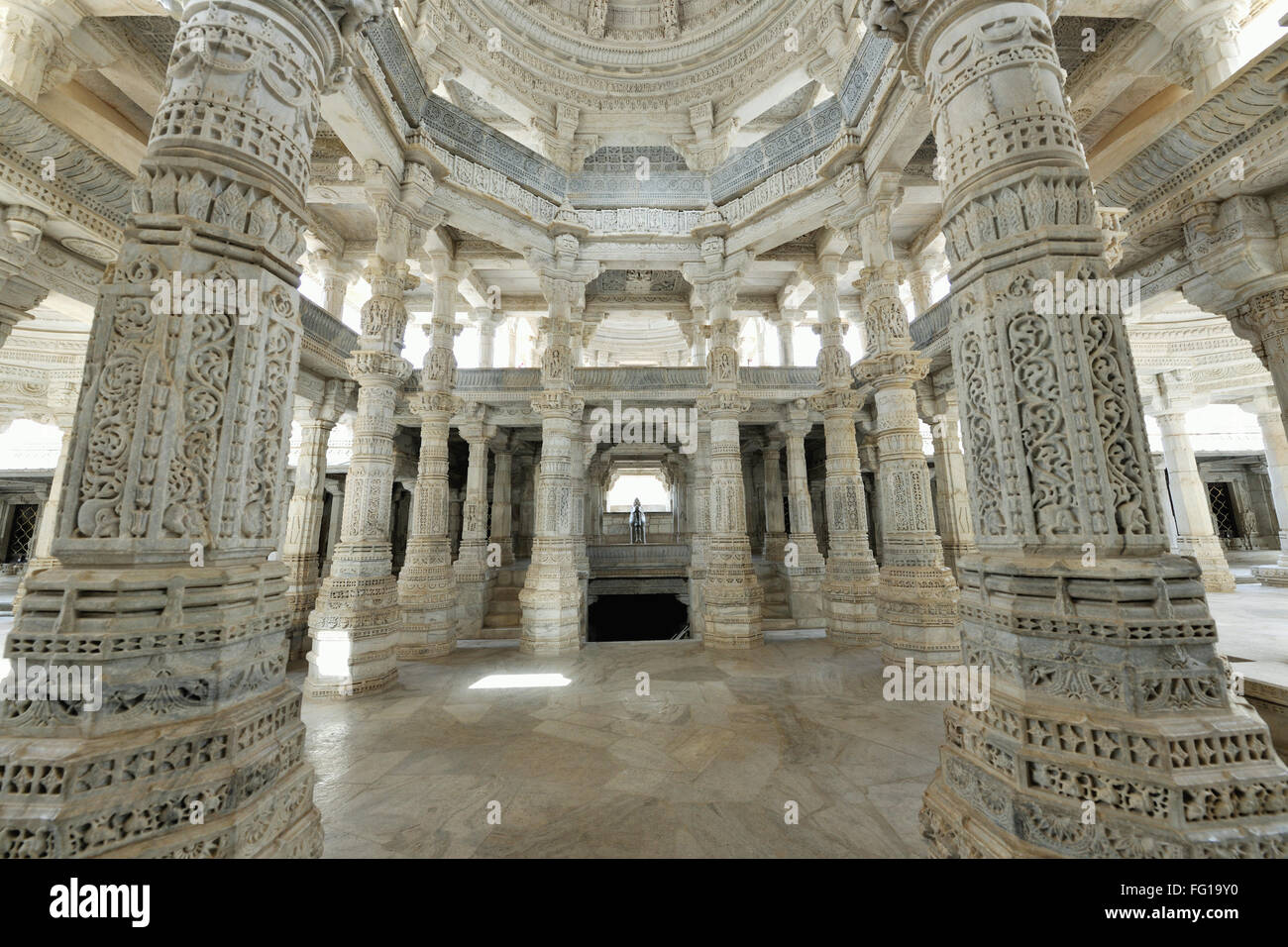 Adinath Jain Temple Ranakpur Rajasthan India Asia June 2010 Stock Photo ...