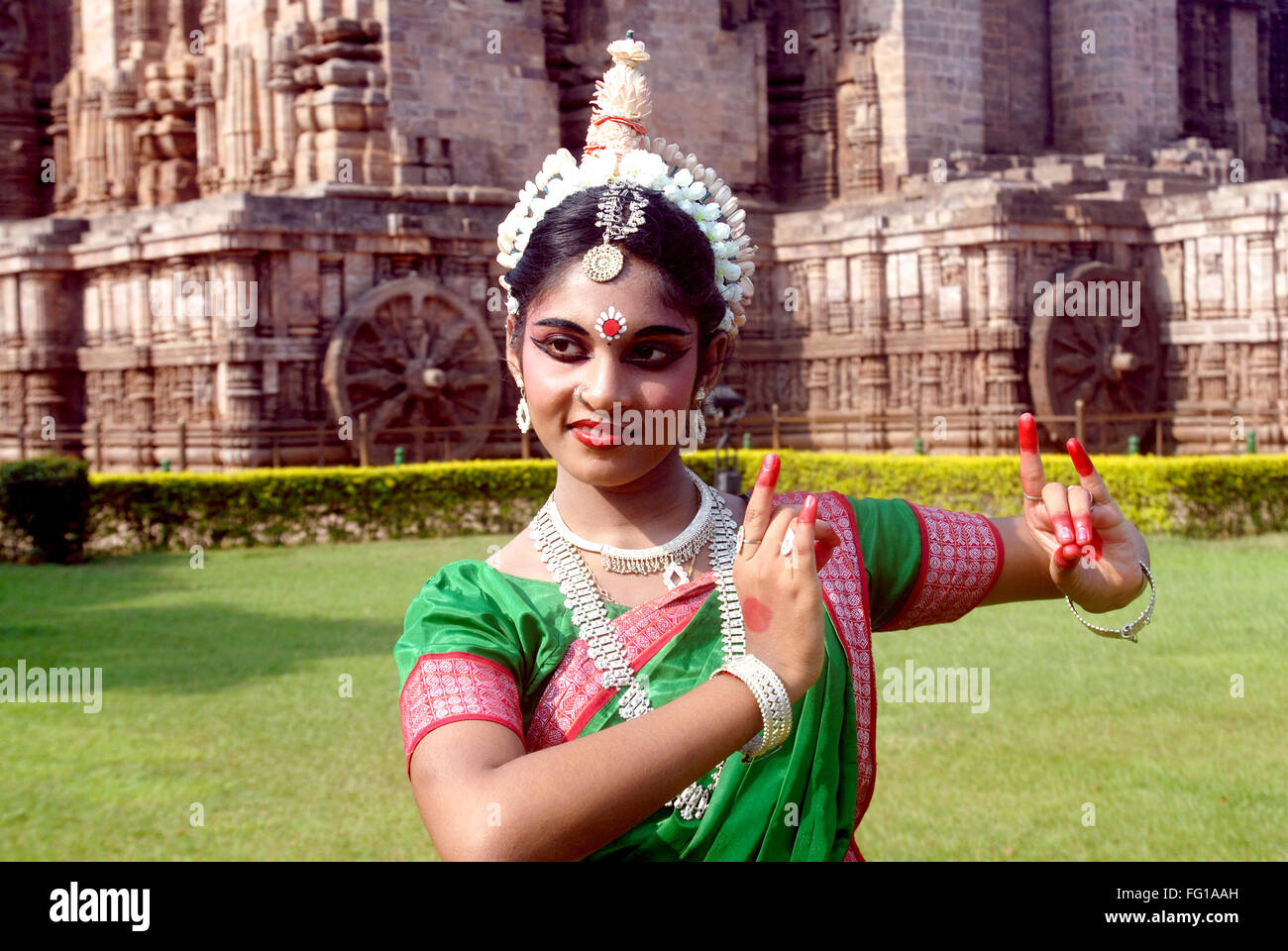 Dancer performing classical traditional odissi dance MR# 736D Stock ...