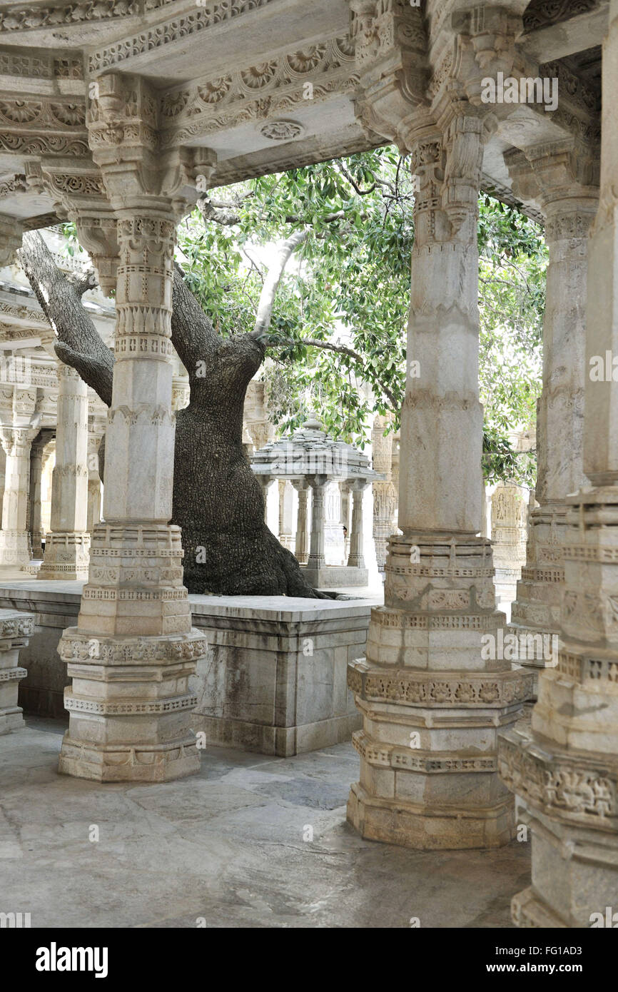 Adinath Jain Temple Ranakpur Rajasthan India Asia June 2010 Stock Photo ...