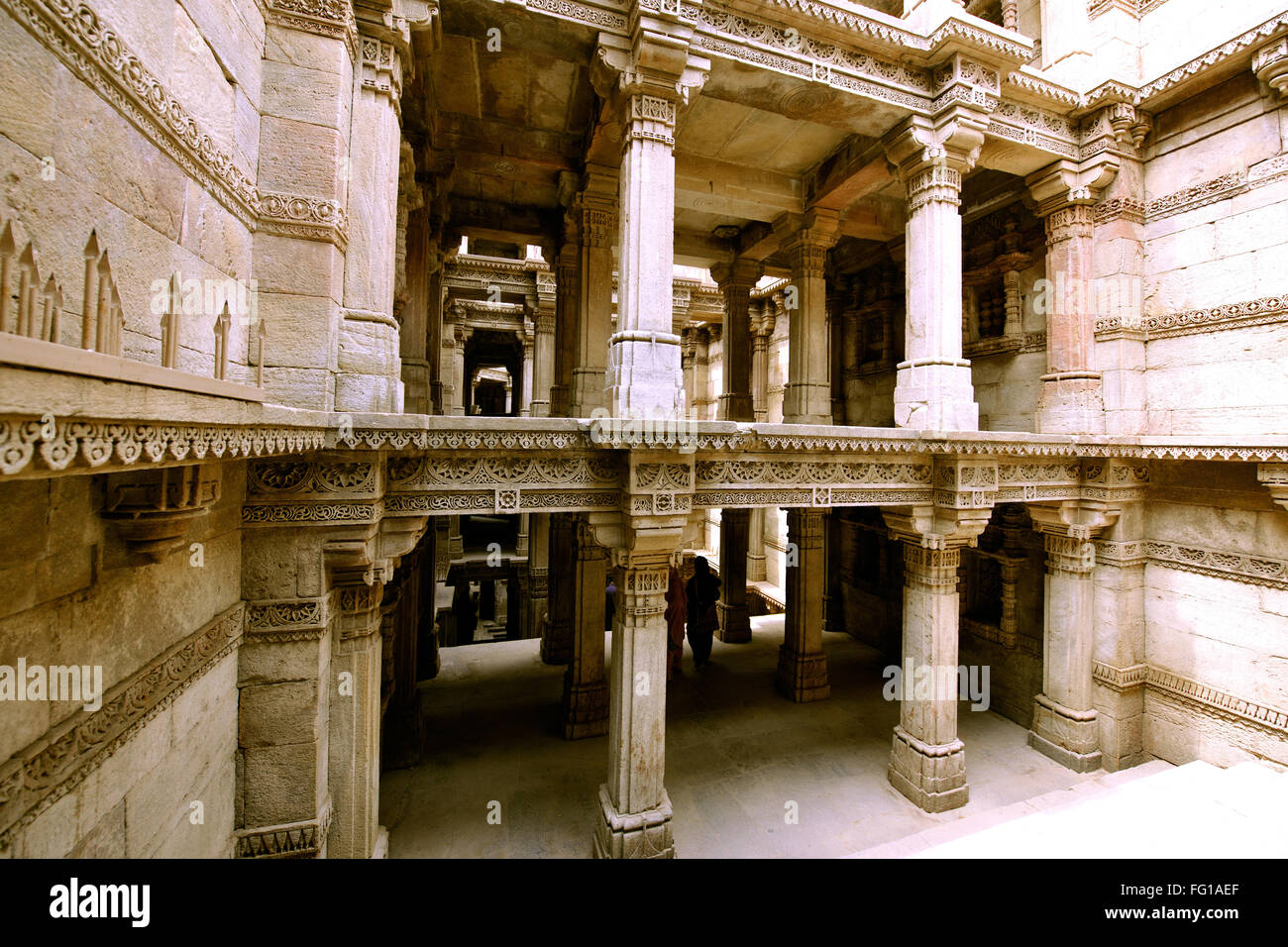 Step well Adalaj Vav Ahmedabad Gandhi Nagar Gujarat India Asia Stock ...