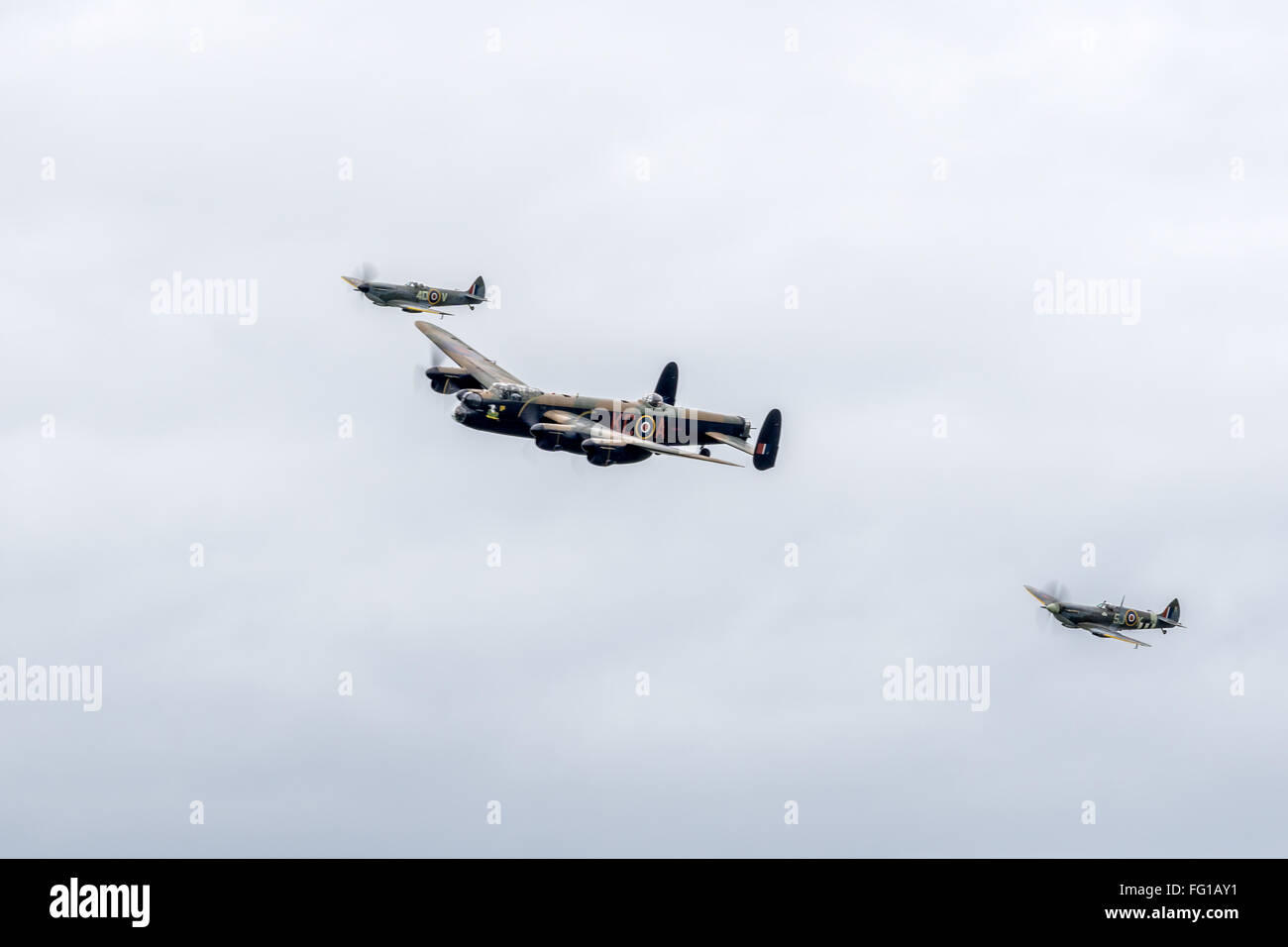 Battle of britain memorial flight of spitfires hi-res stock photography and images - Alamy