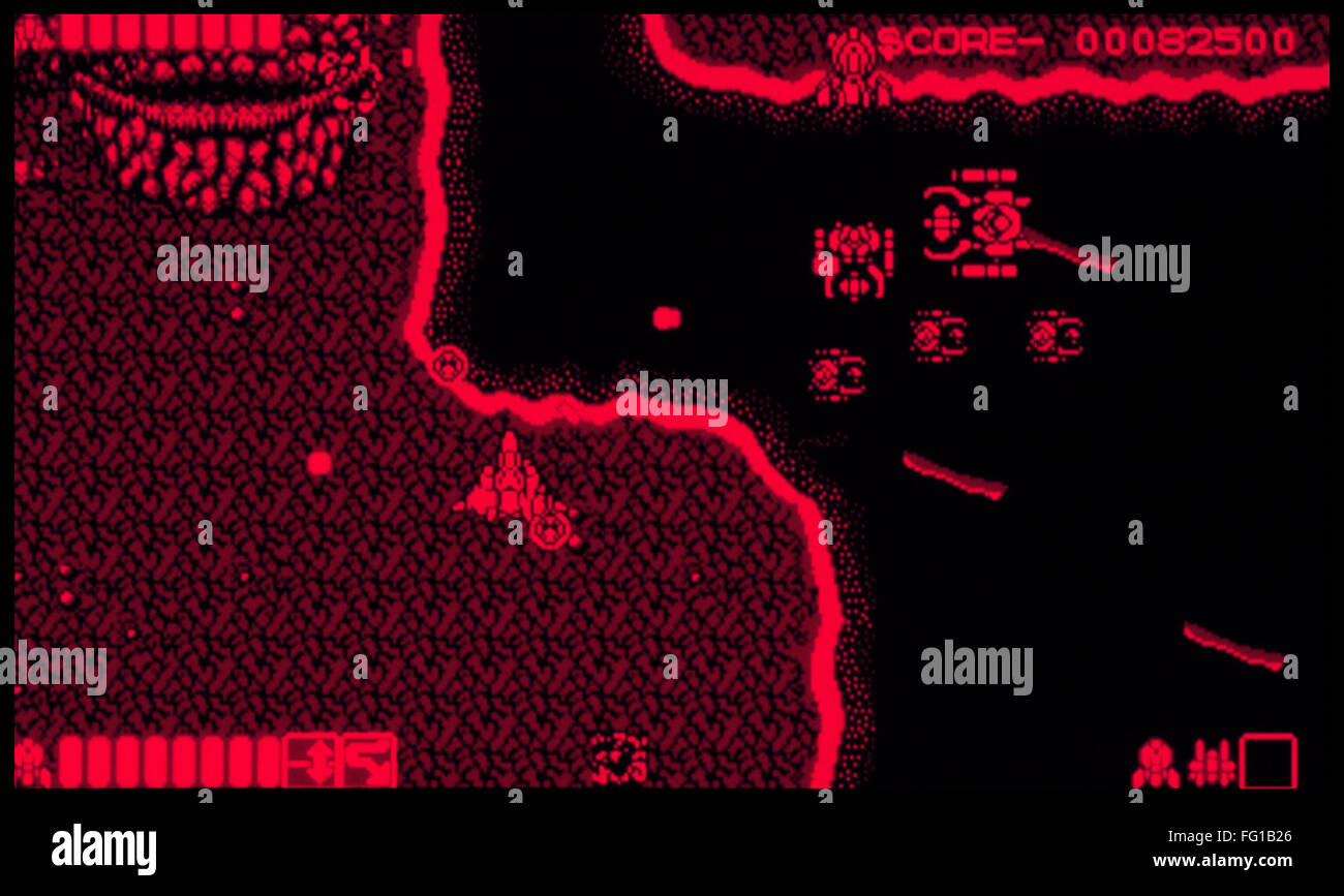 NINTENDO: VIRTUAL BOY, 1995. /nScreen from the game Vertical Force, for ...