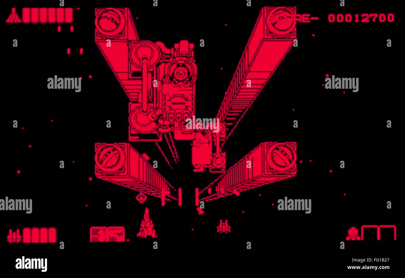 NINTENDO: VIRTUAL BOY, 1995. /nScreen from the game Vertical Force, for ...