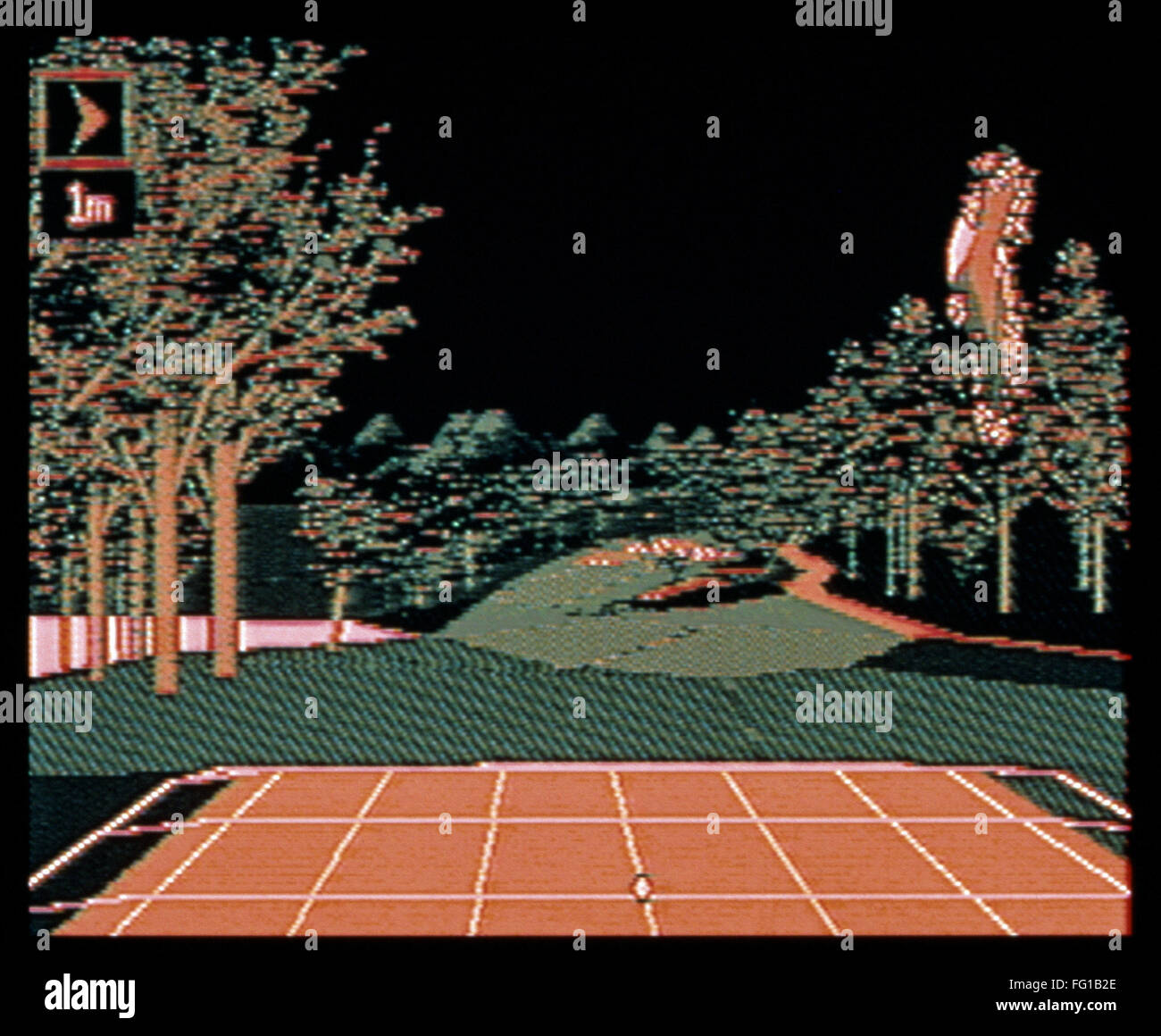 NINTENDO: VIRTUAL BOY, 1995. /nScreen from the game Golf, for the ...