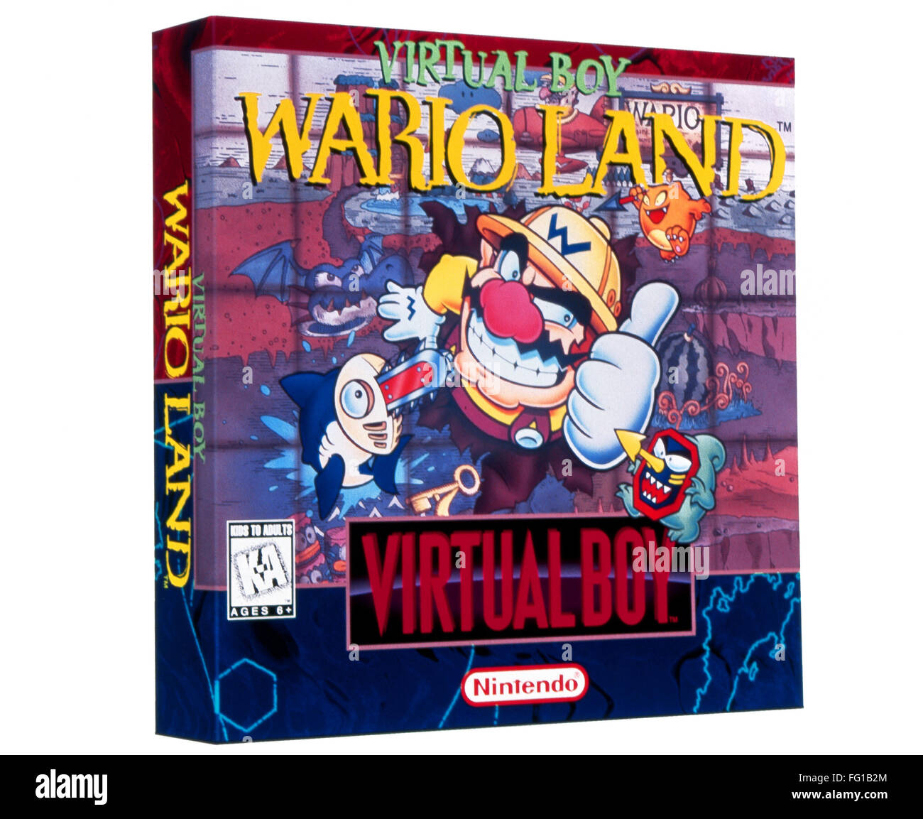 NINTENDO: VIRTUAL BOY, 1995. /nWario Land, a game for the Nintendo 3-D ...