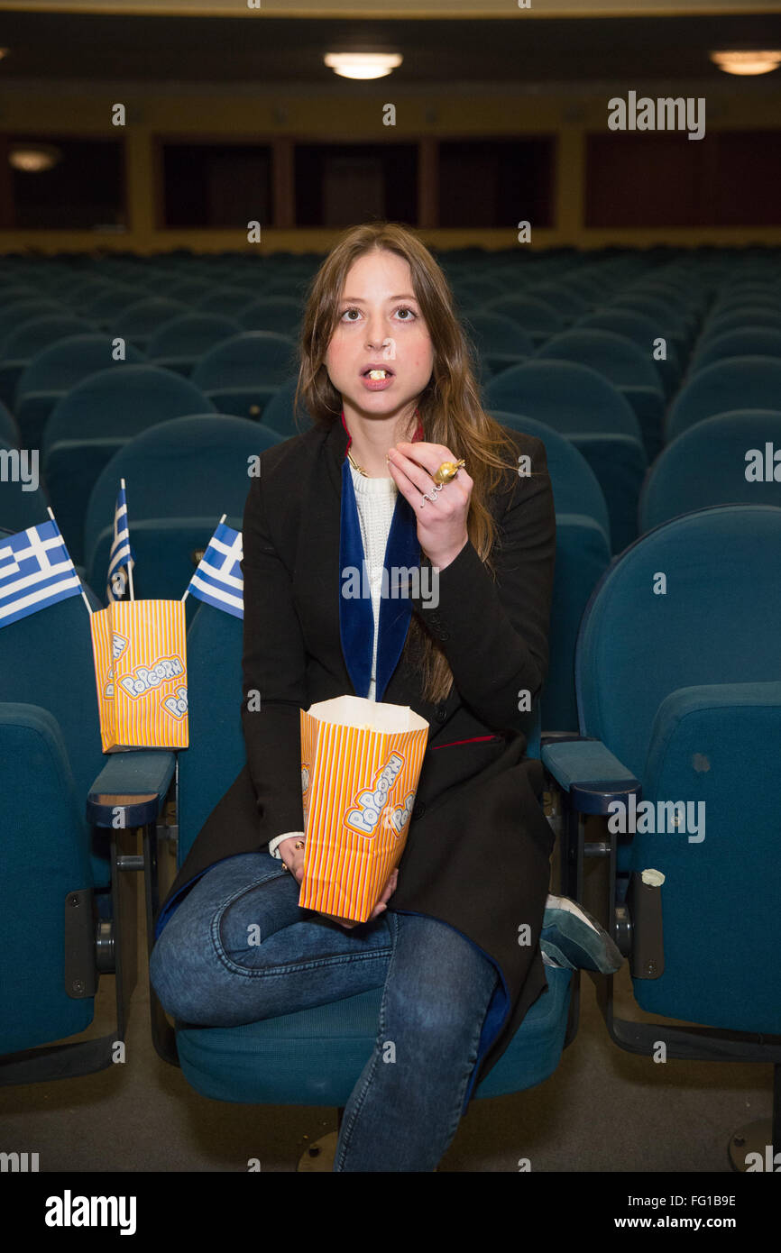 Sandra von Ruffin is promoting the upcoming Greek Film Festival Hellas ...