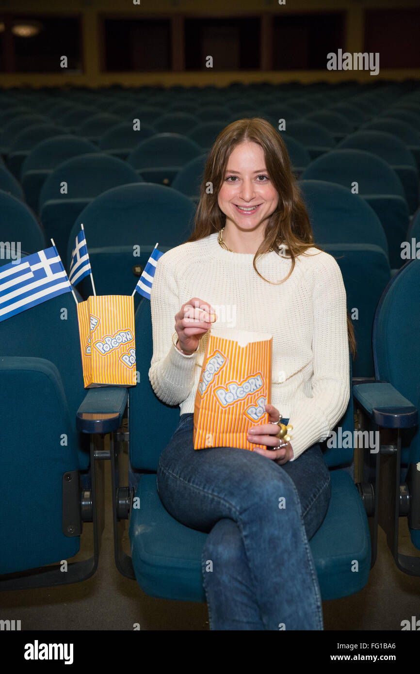 Sandra von Ruffin is promoting the upcoming Greek Film Festival Hellas ...