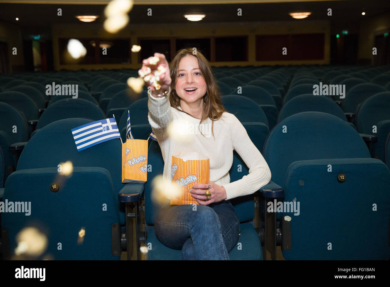 Sandra von Ruffin is promoting the upcoming Greek Film Festival Hellas ...