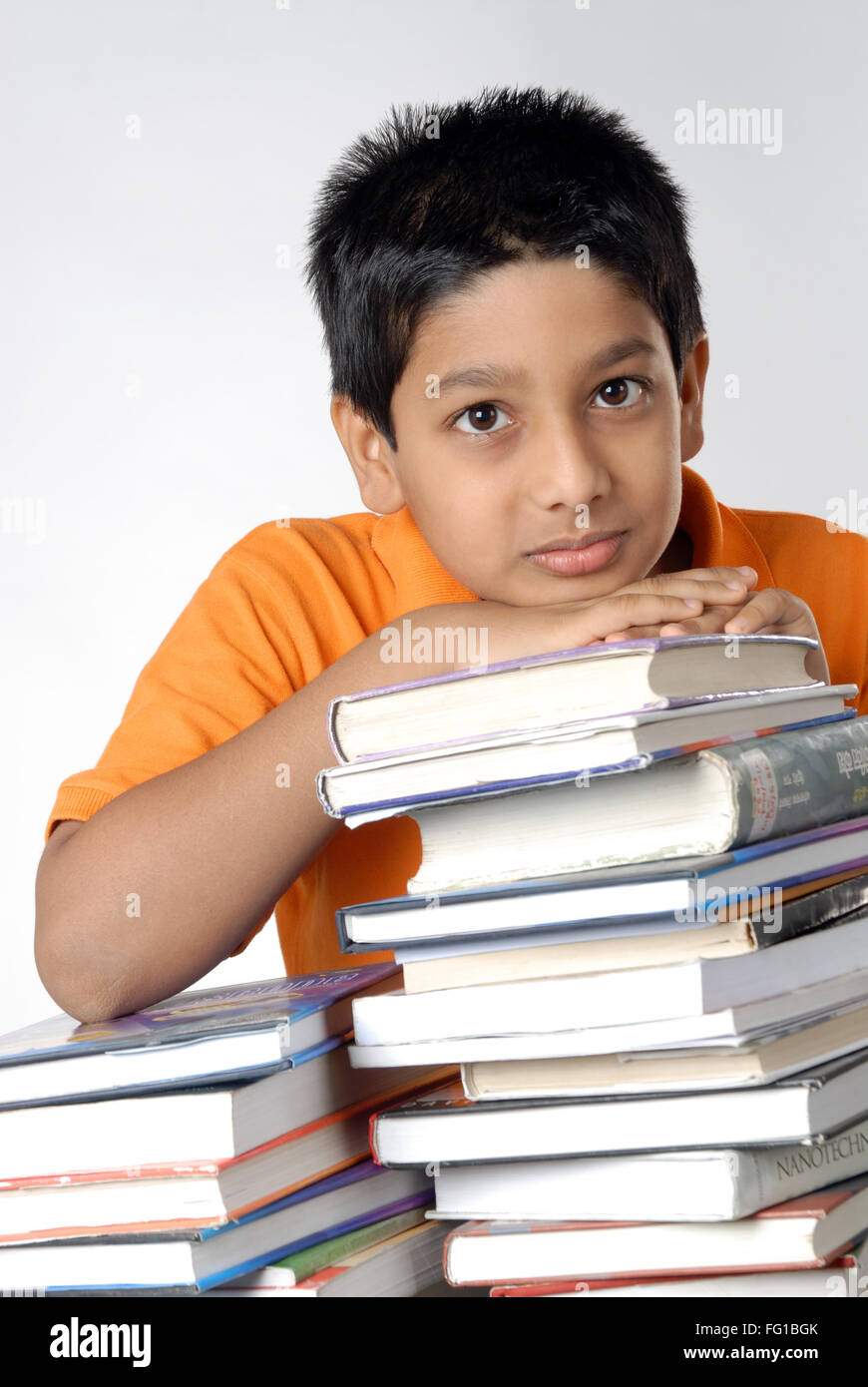 Books and hand hi-res stock photography and images - Alamy