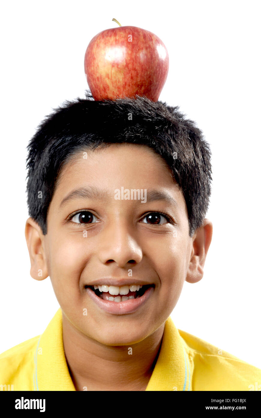 Balancing on apple hi-res stock photography and images - Alamy