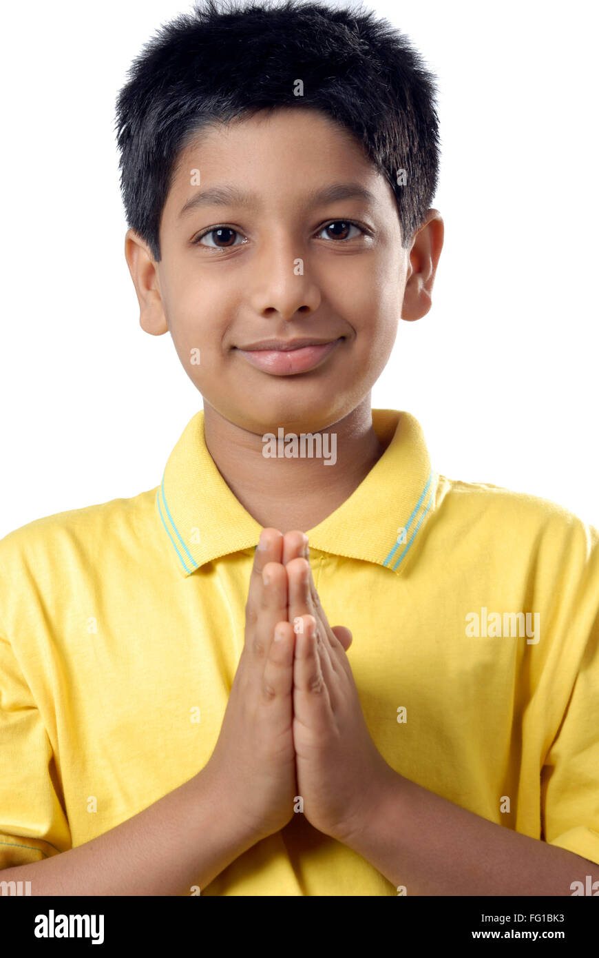 Namaste boys hi-res stock photography and images - Alamy