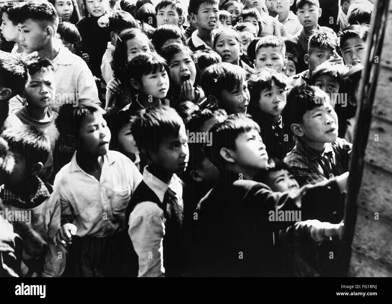 HONG KONG: REFUGEES, 1961. /nA group of World War II refugee children ...