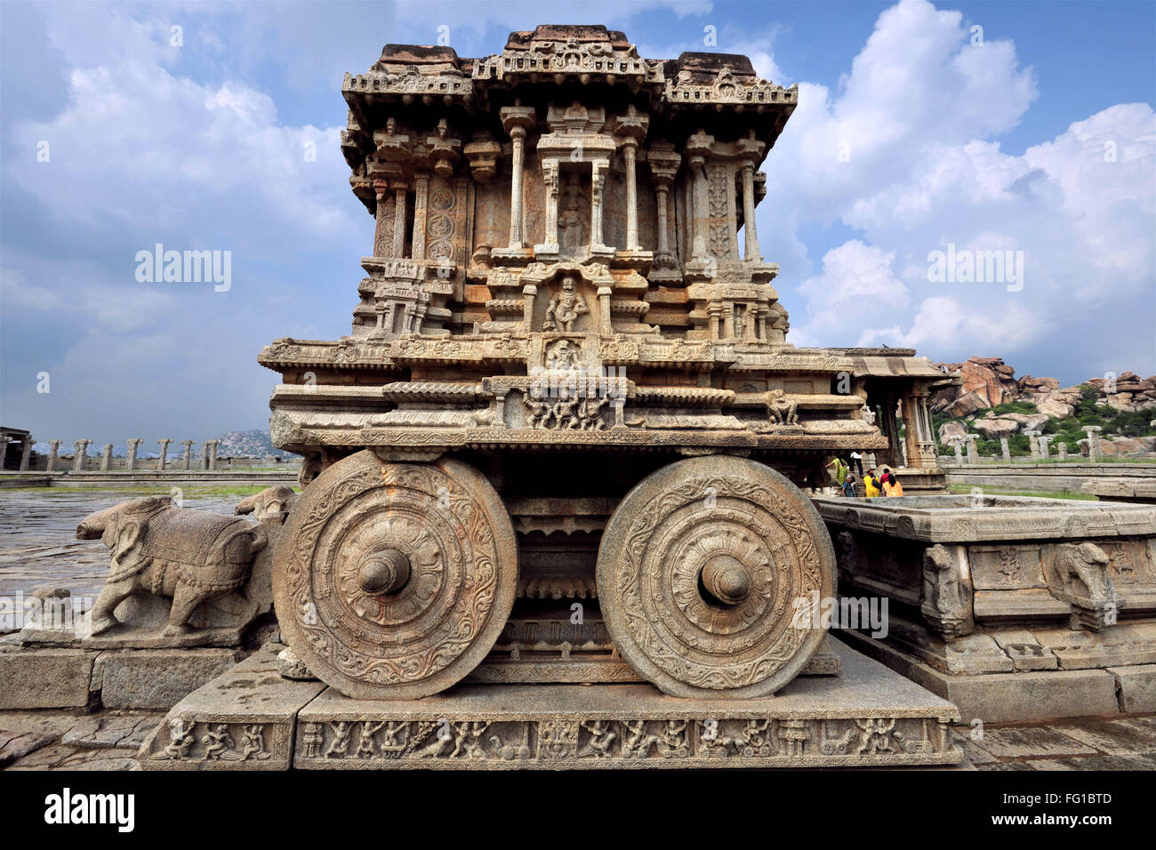 Stone Chariot, Vithala Temple, Vijaya Vitthala Temple, Hampi, Nimbapura ...