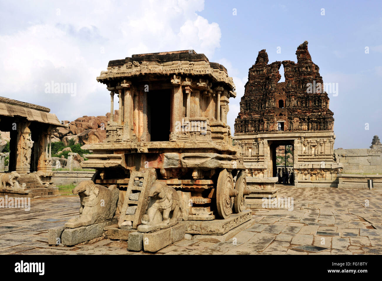 Stone Chariot, Vithala Temple, Vijaya Vitthala Temple, Hampi, Nimbapura ...