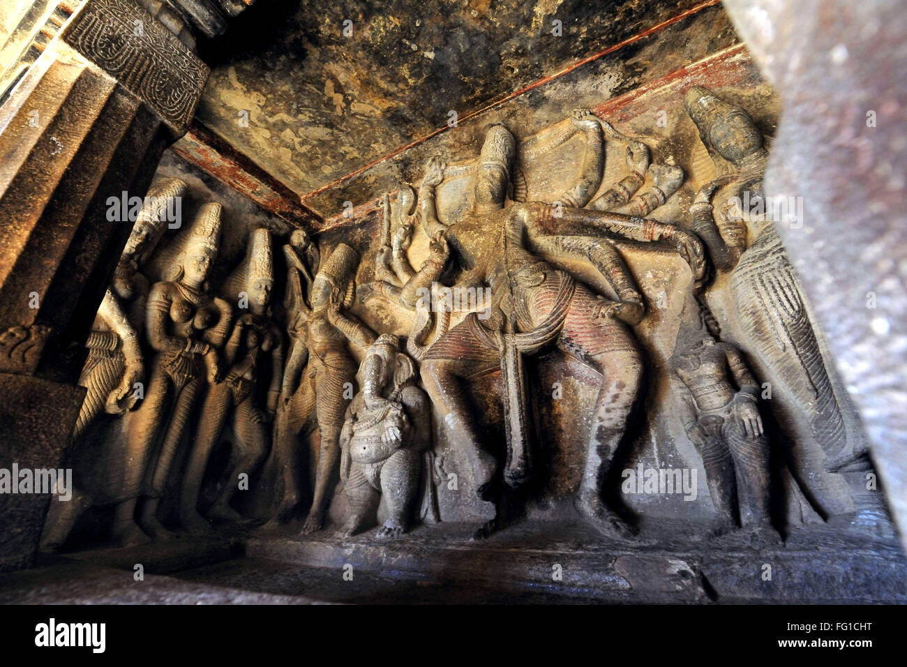 Brahmanical Cave Temple Ravanaphadi Aihole Karnataka India Asia Oct ...