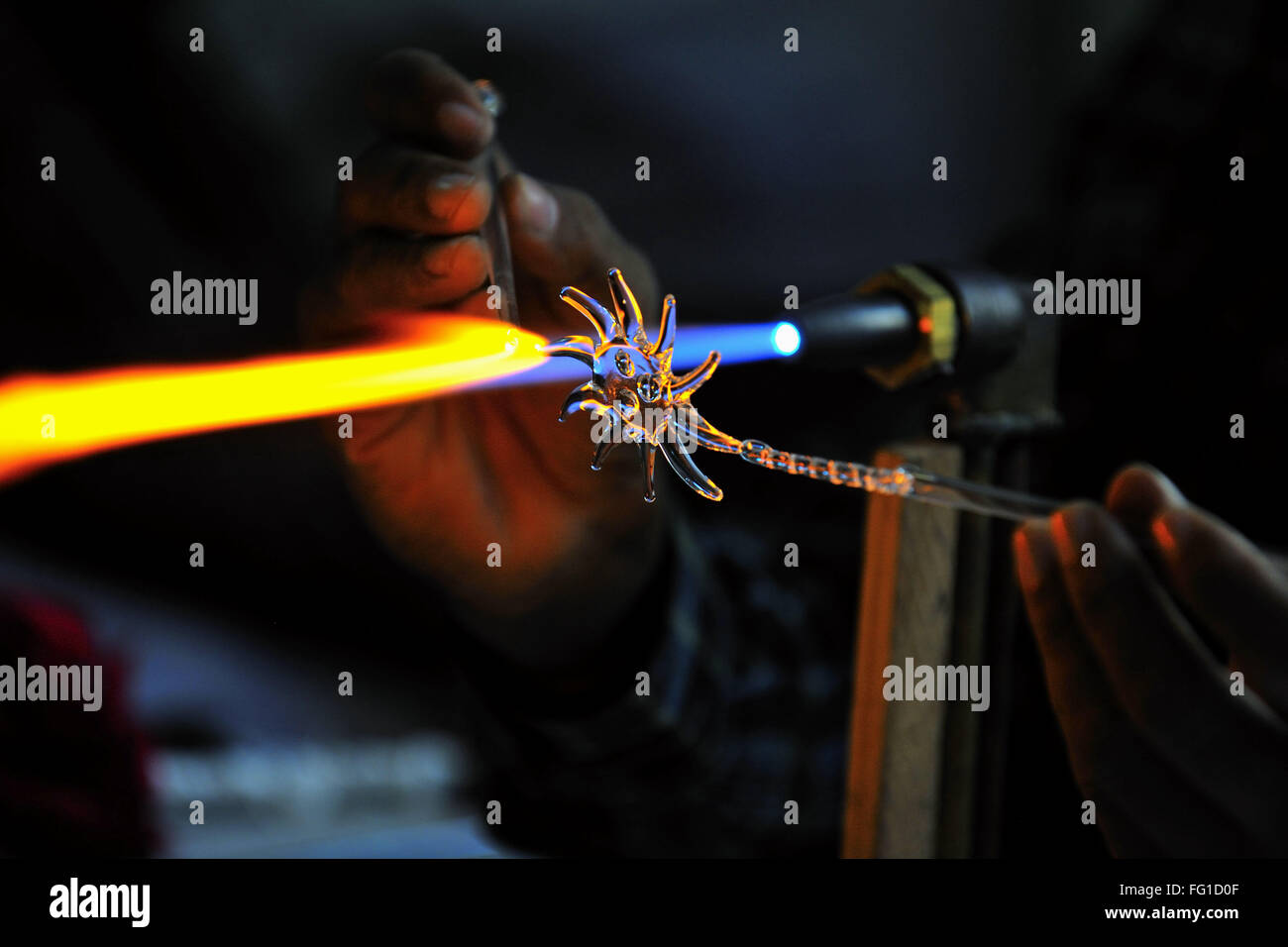 Glass Handicraft Surat Gujarat India Asia Dec 2010 Stock Photo - Alamy