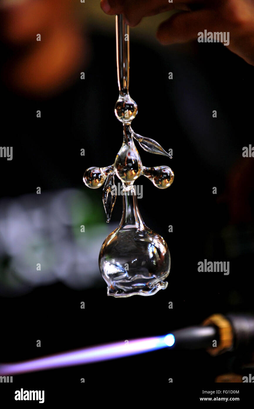 Glass Handicraft Surat Gujarat India Asia Dec 2010 Stock Photo - Alamy