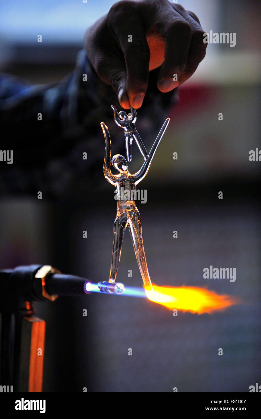 Glass Handicraft Surat Gujarat India Asia Dec 2010 Stock Photo - Alamy