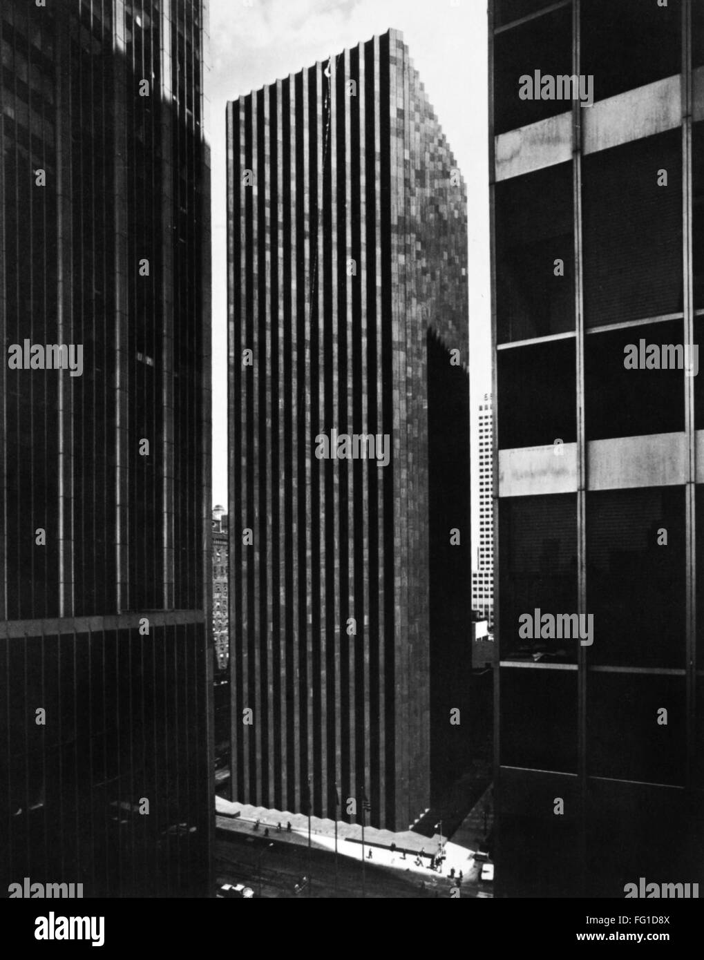 NYC: CBS BUILDING, c1982. /nThe CBS Building, designed by Eero Saarinen ...