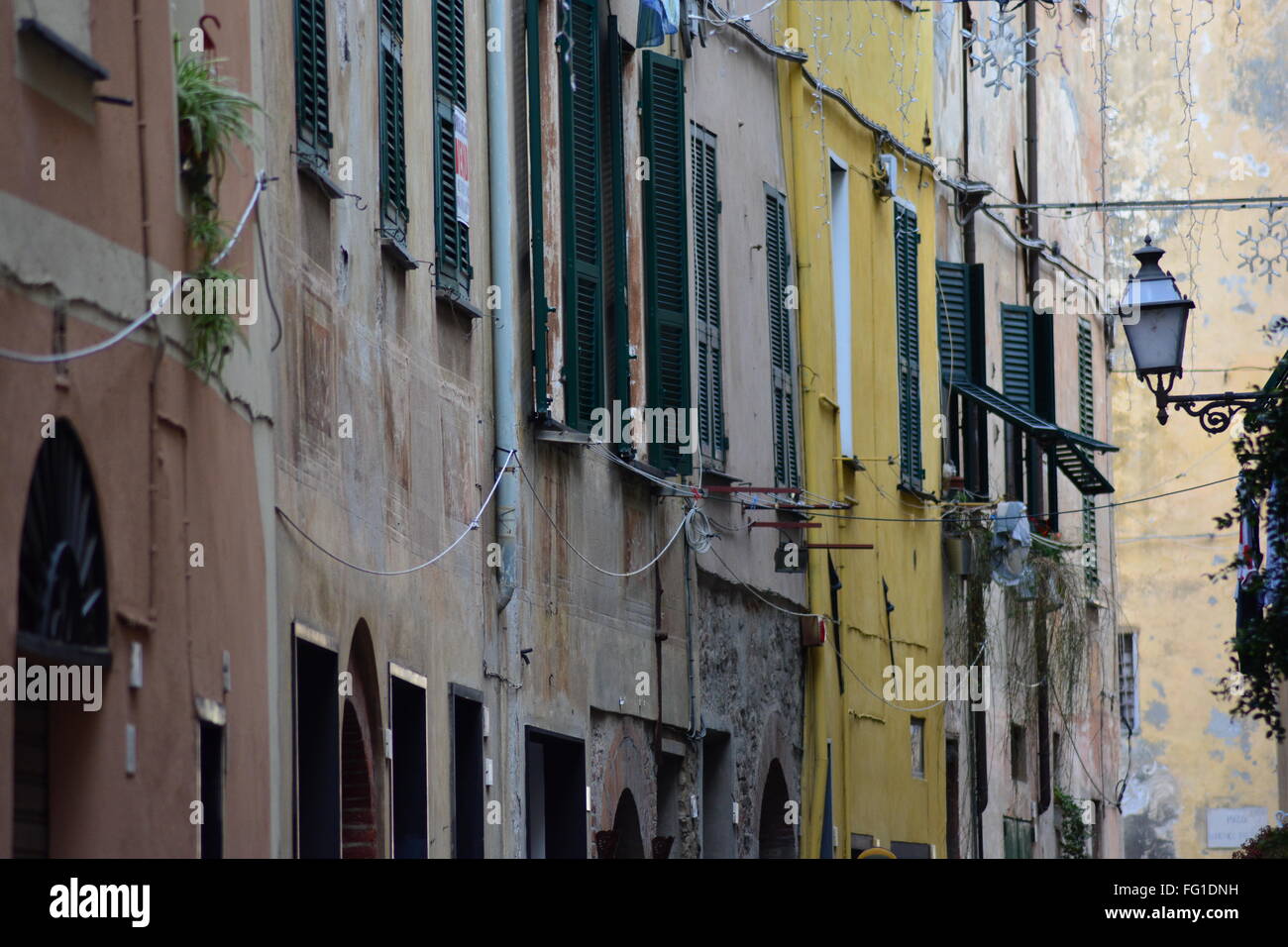 Typical Italian narrow streets Stock Photo - Alamy