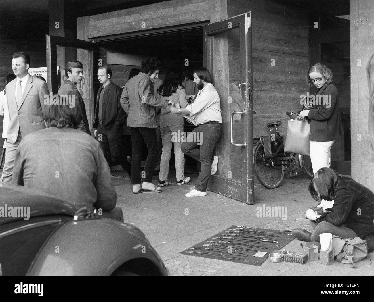 GERMANY: SCHOOL CAFETERIA. /nThe Mensa cafeteria at the Technical ...