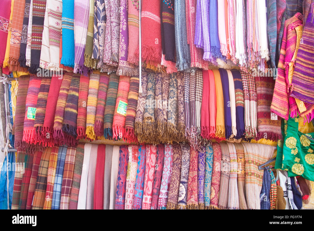 Warm Colourful woollen shawl for winter sale Jogibara Road , Mcleod ...