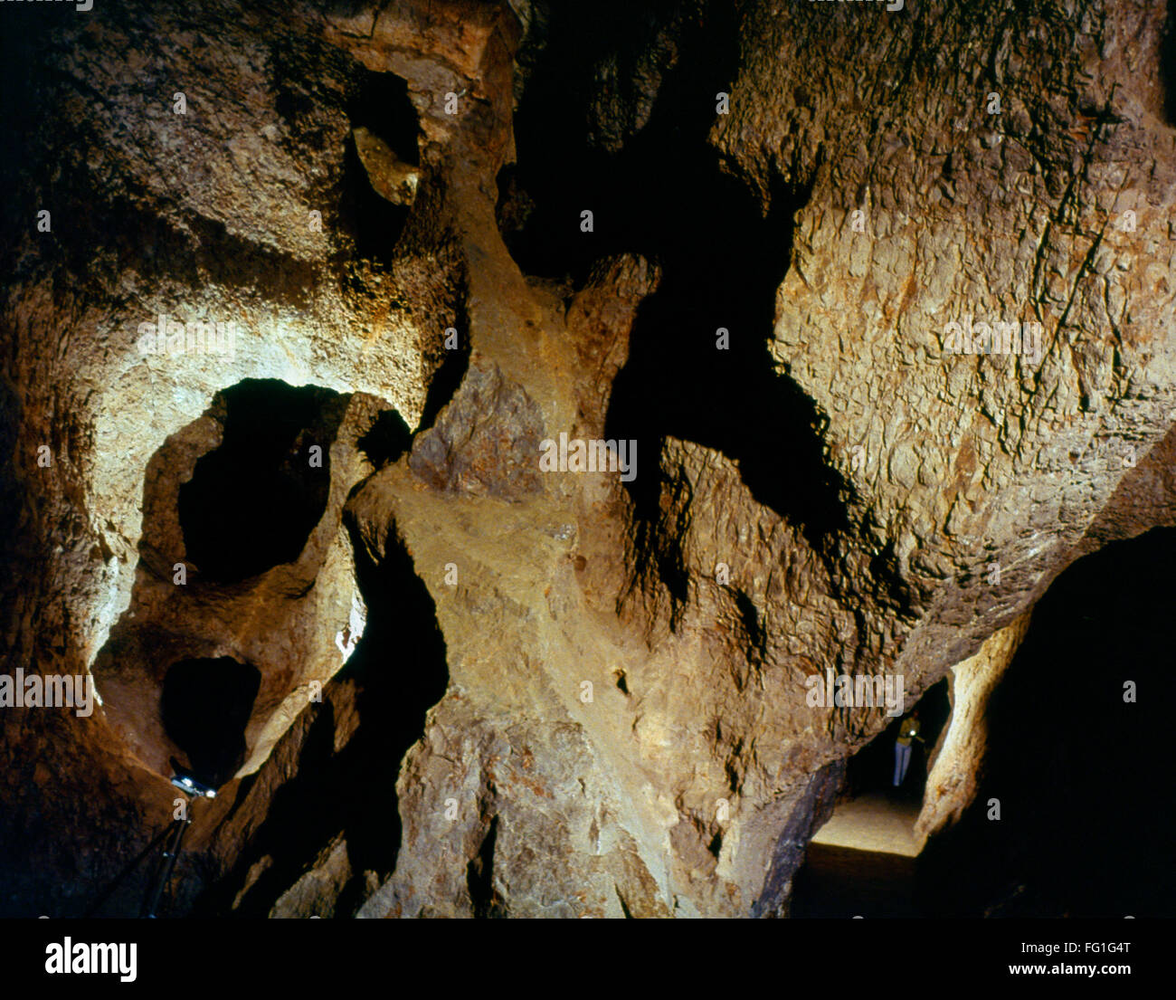ARIZONA: COLOSSAL CAVE. /nA rock formation known as the Hall of ...