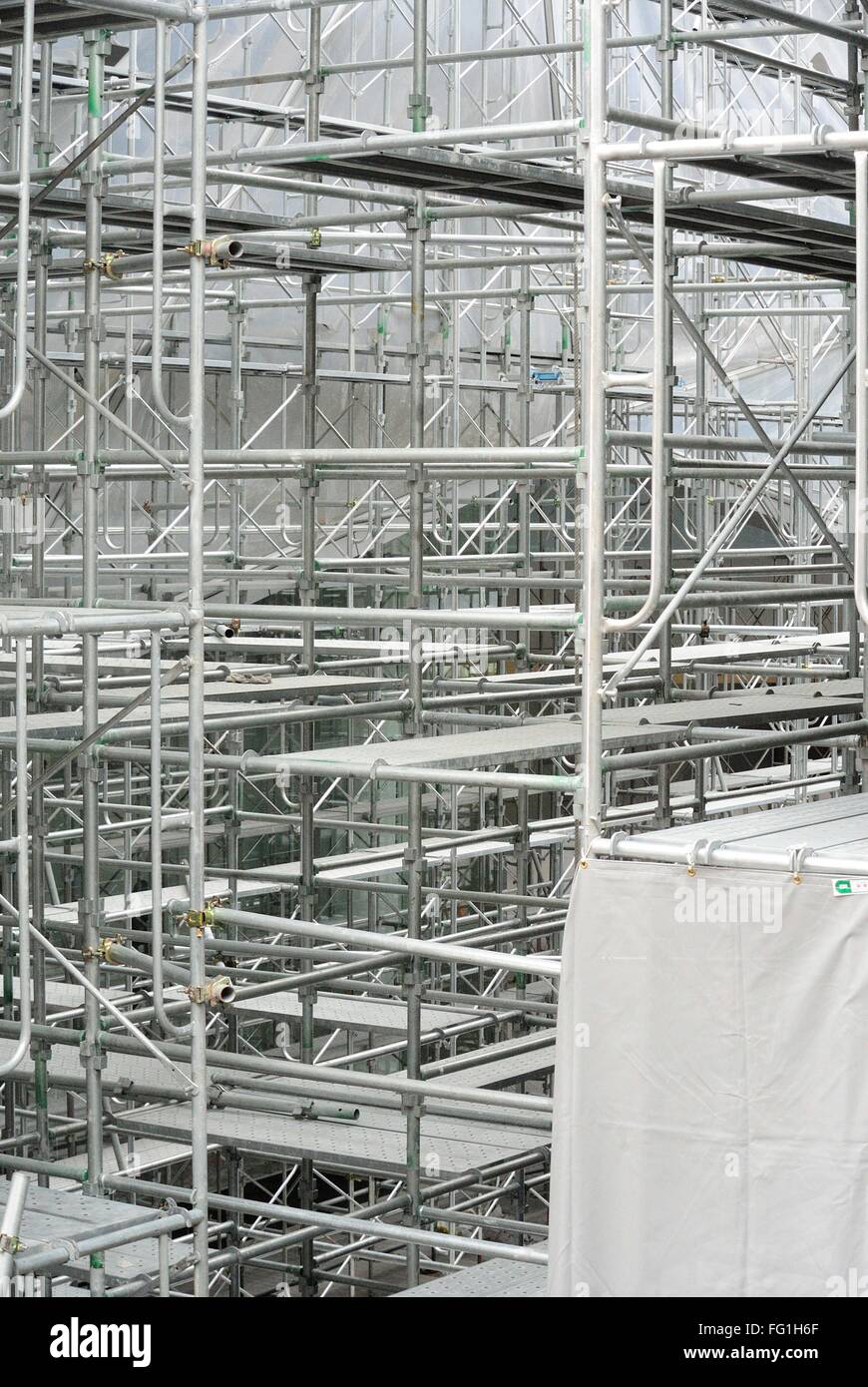 Close-Up View Of Scaffolding Stock Photo - Alamy