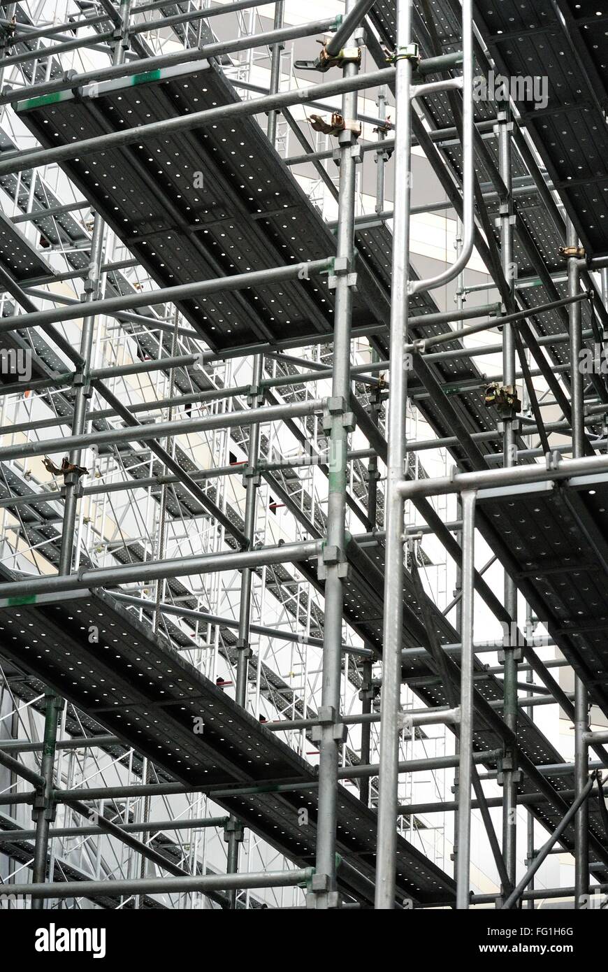 Close-Up View Of Scaffolding Stock Photo - Alamy