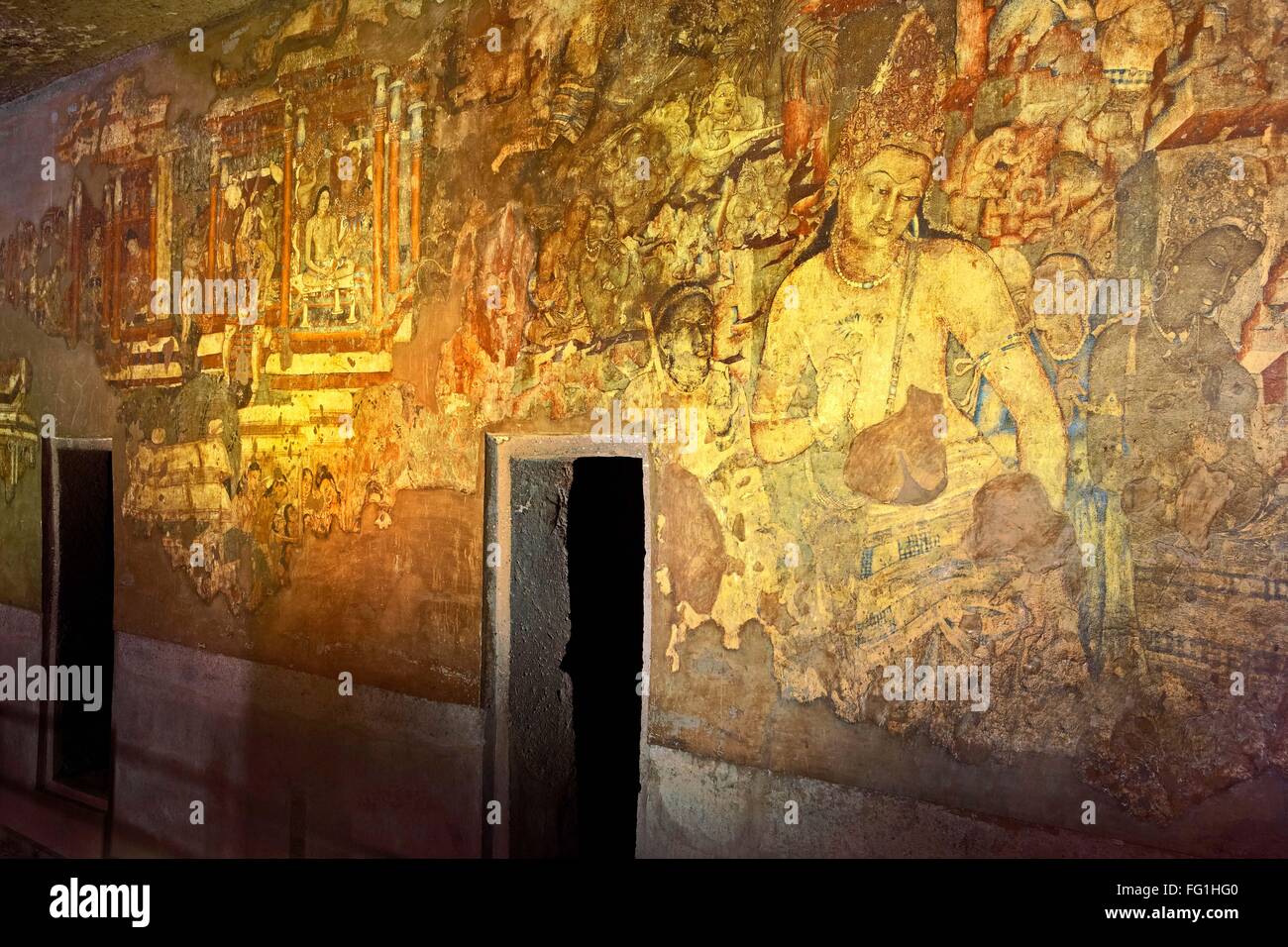 Ajanta cave painting hi-res stock photography and images - Alamy