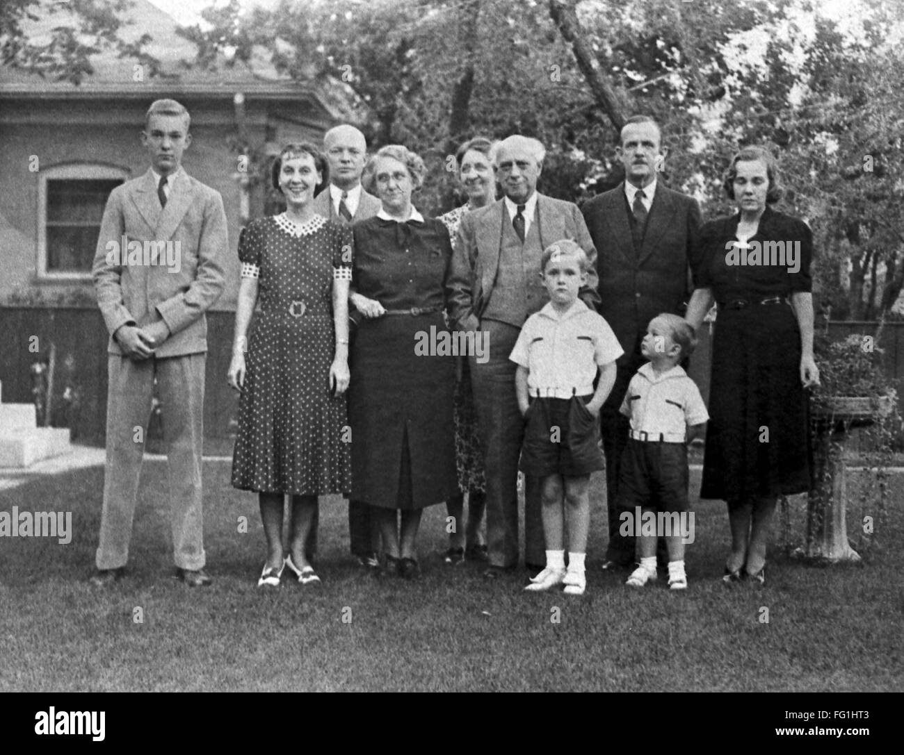 EISENHOWER FAMILY, 1938. /nThe Eisenhower family photographed in Denver ...