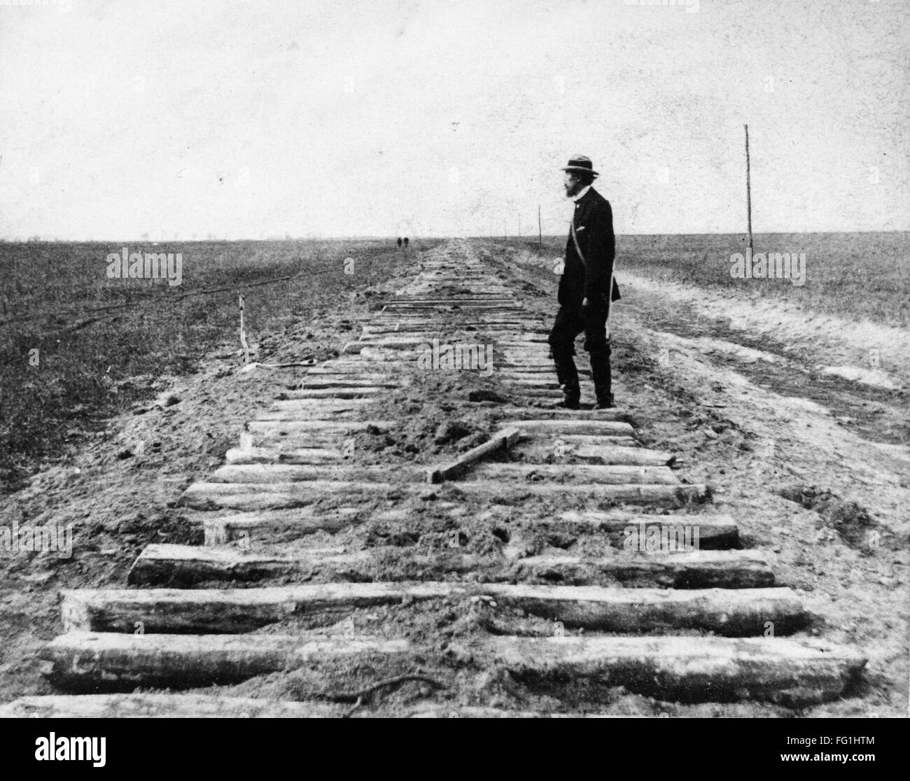SAMUEL B. REED (1818-1921). /nAmerican civil engineer. Photographed ...