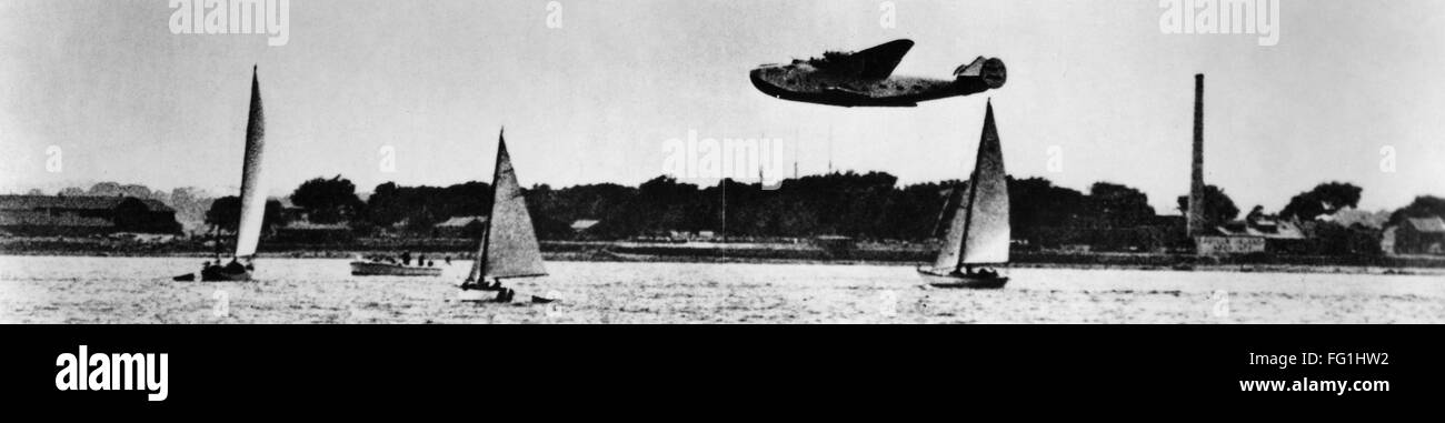 DIXIE CLIPPER, 1939. /nThe Boeing 314 'Dixie Clipper' taking off on the ...