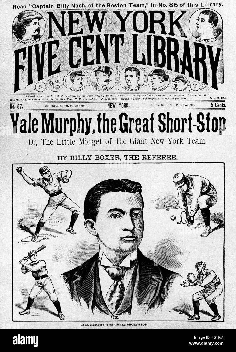 YALE MURPHY (1869-1906). /nAmerican baseball player with the New York ...