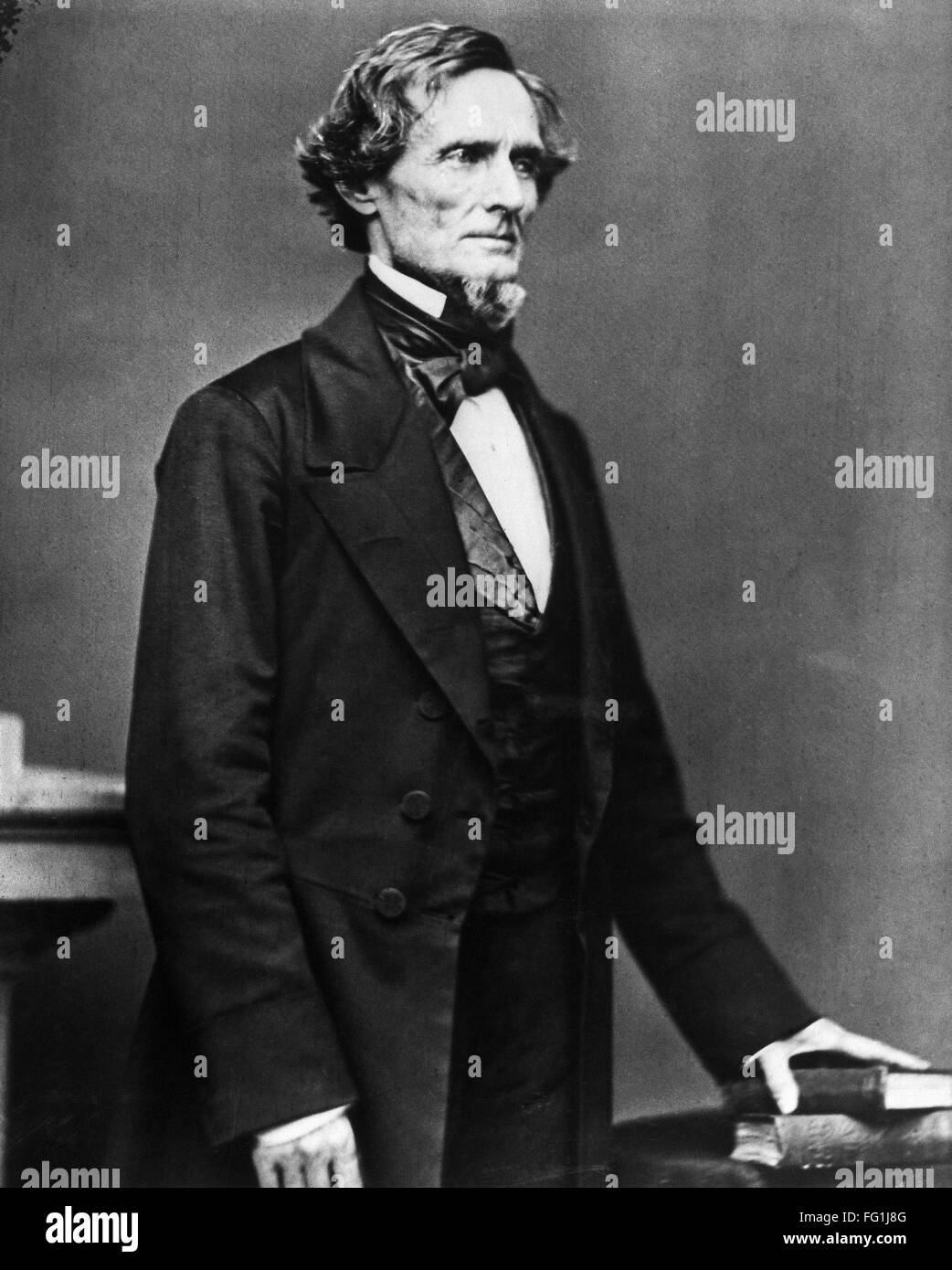 JEFFERSON DAVIS /n(1808-1889). President of the Confederate States of ...