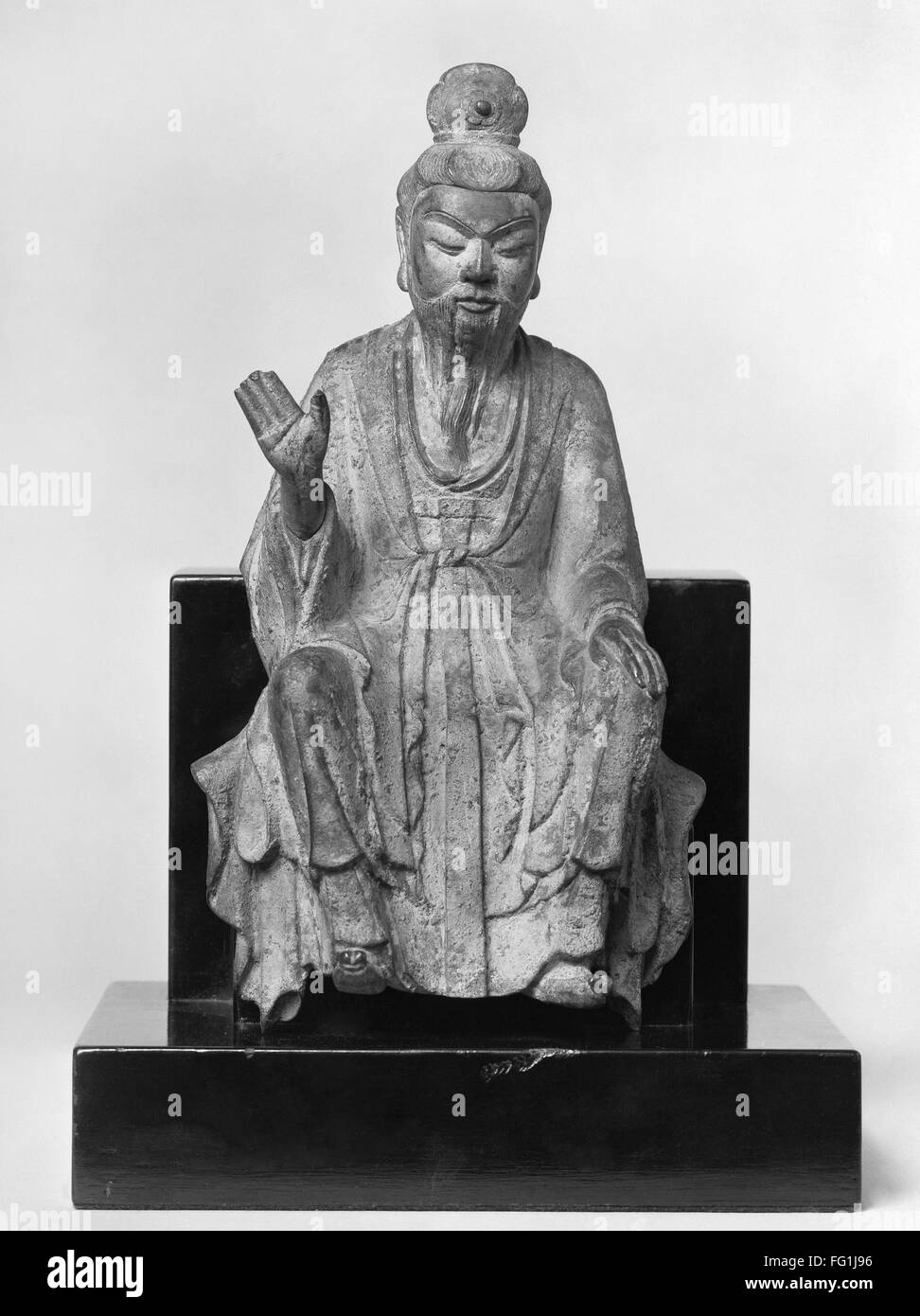 CHINA: LAO-TZU. /nBronze statuette of Lao-Tzu (c604-531 B.C.), Chinese ...