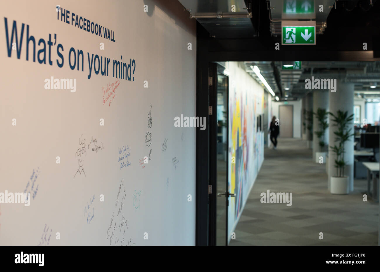 Berlin, Germany. 17th Feb, 2016. The writing on the wall reads 'The ...
