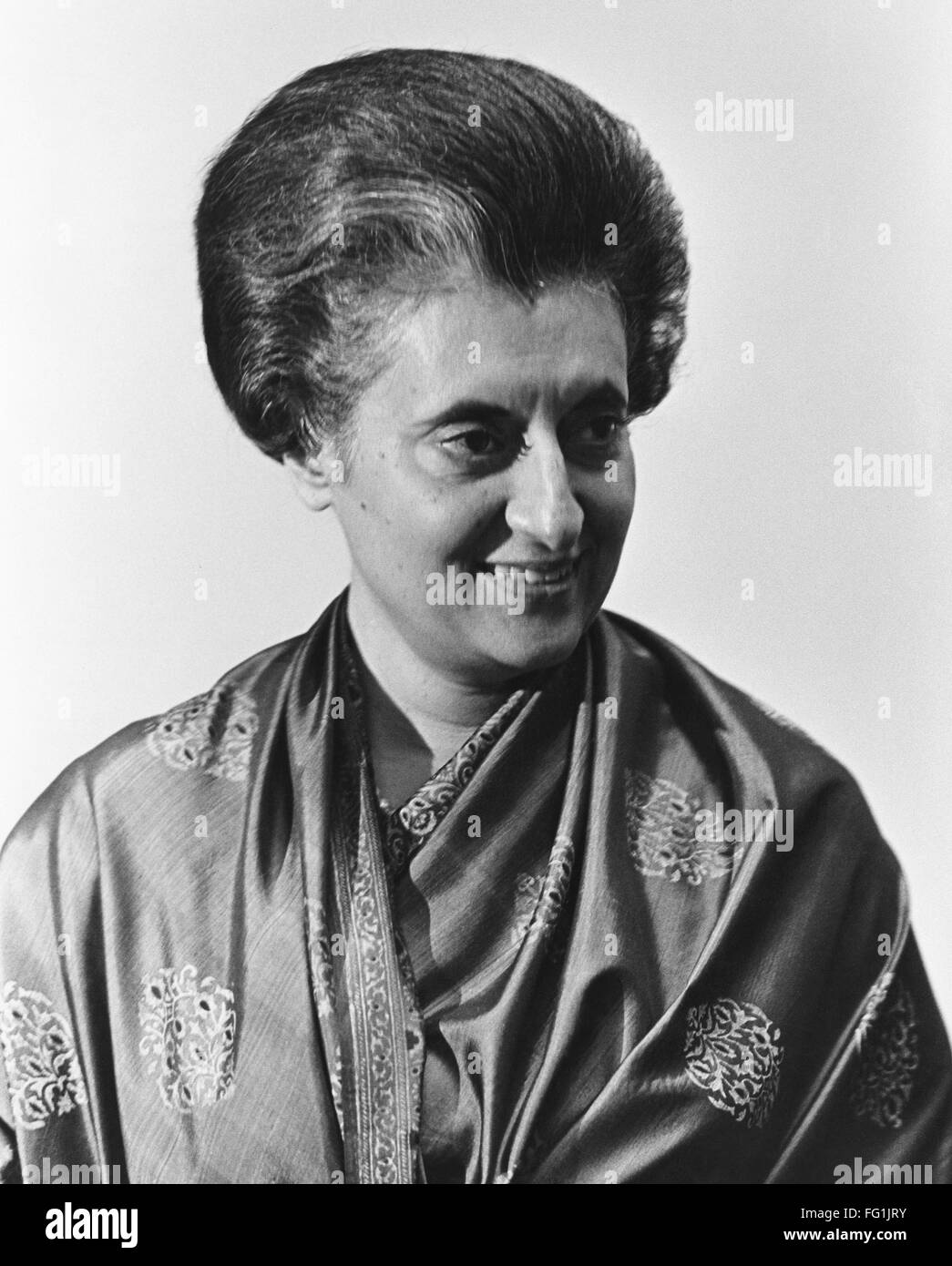 INDIRA NEHRU GANDHI /n(1917-1984). Indian political leader. Photograph ...