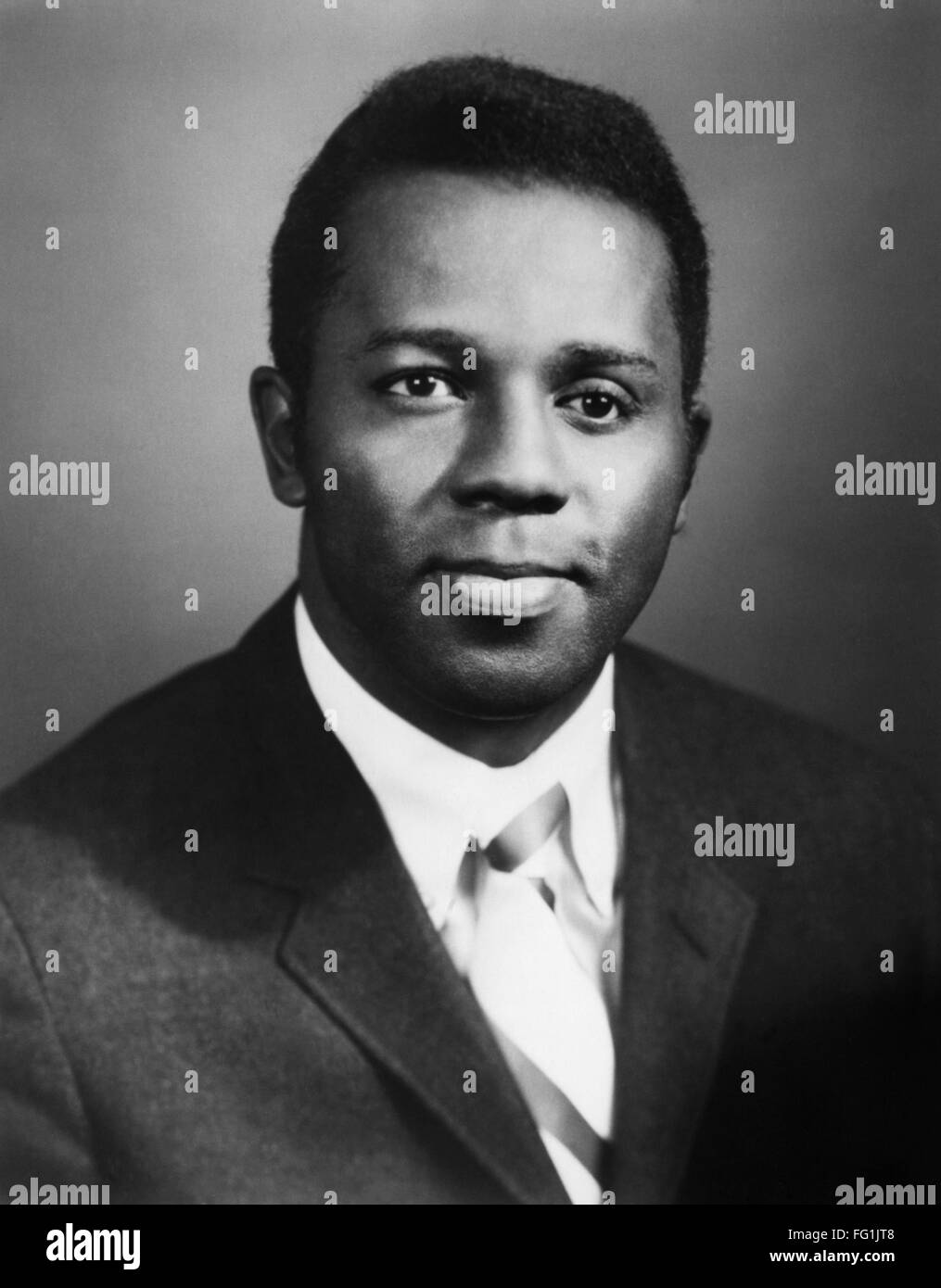 RICHARD HATCHER (1933- ). /nAmerican lawyer and first African-American ...