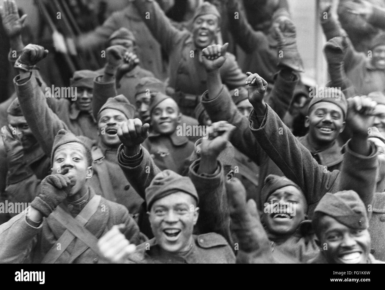 WWI: 369th REGIMENT, 1919. /nSoldiers of the 369th Infantry Regiment ...