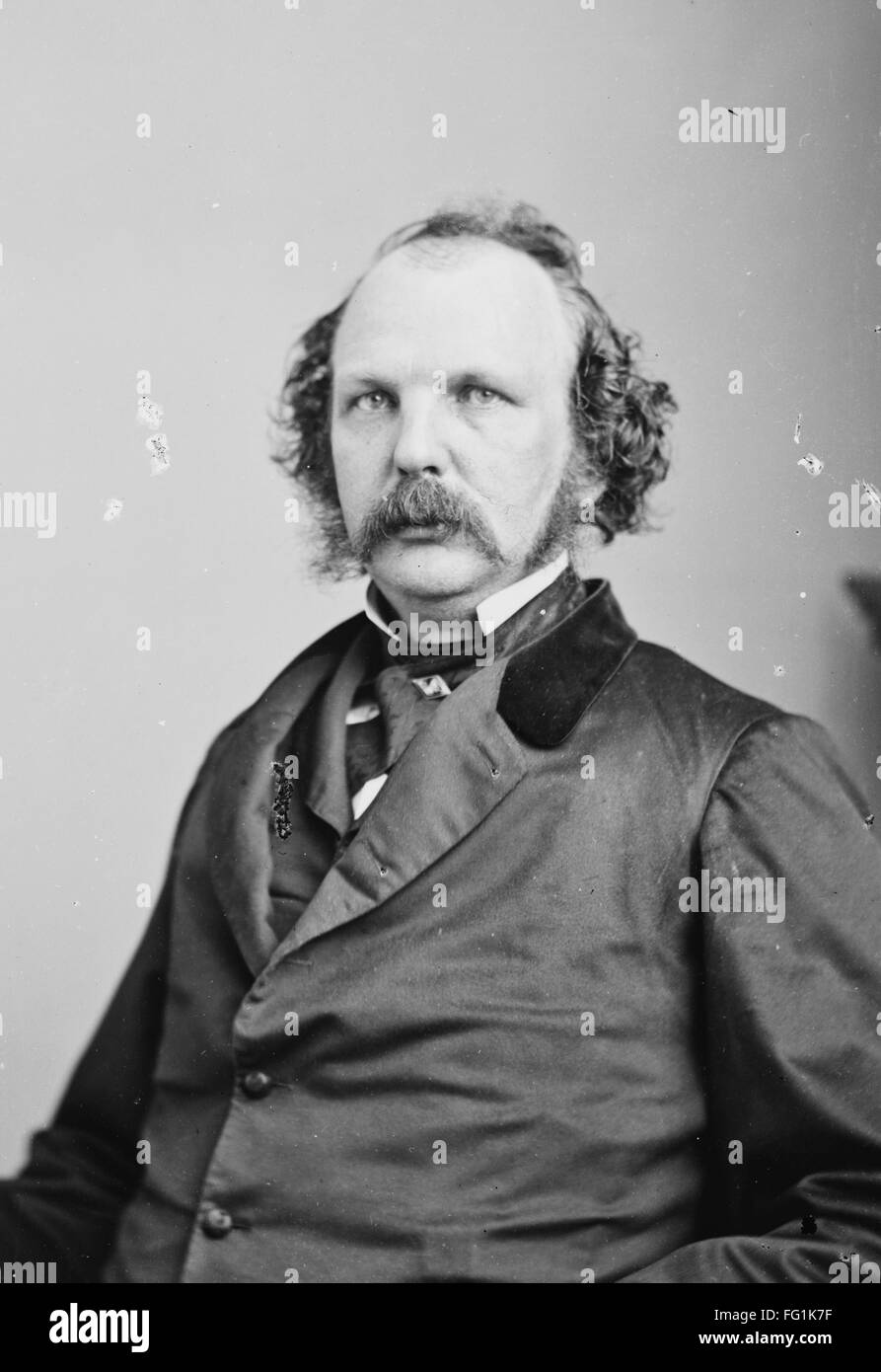 JOHN GODFREY SAXE /n(1816-1887). American poet. Photograph, c1860 Stock ...