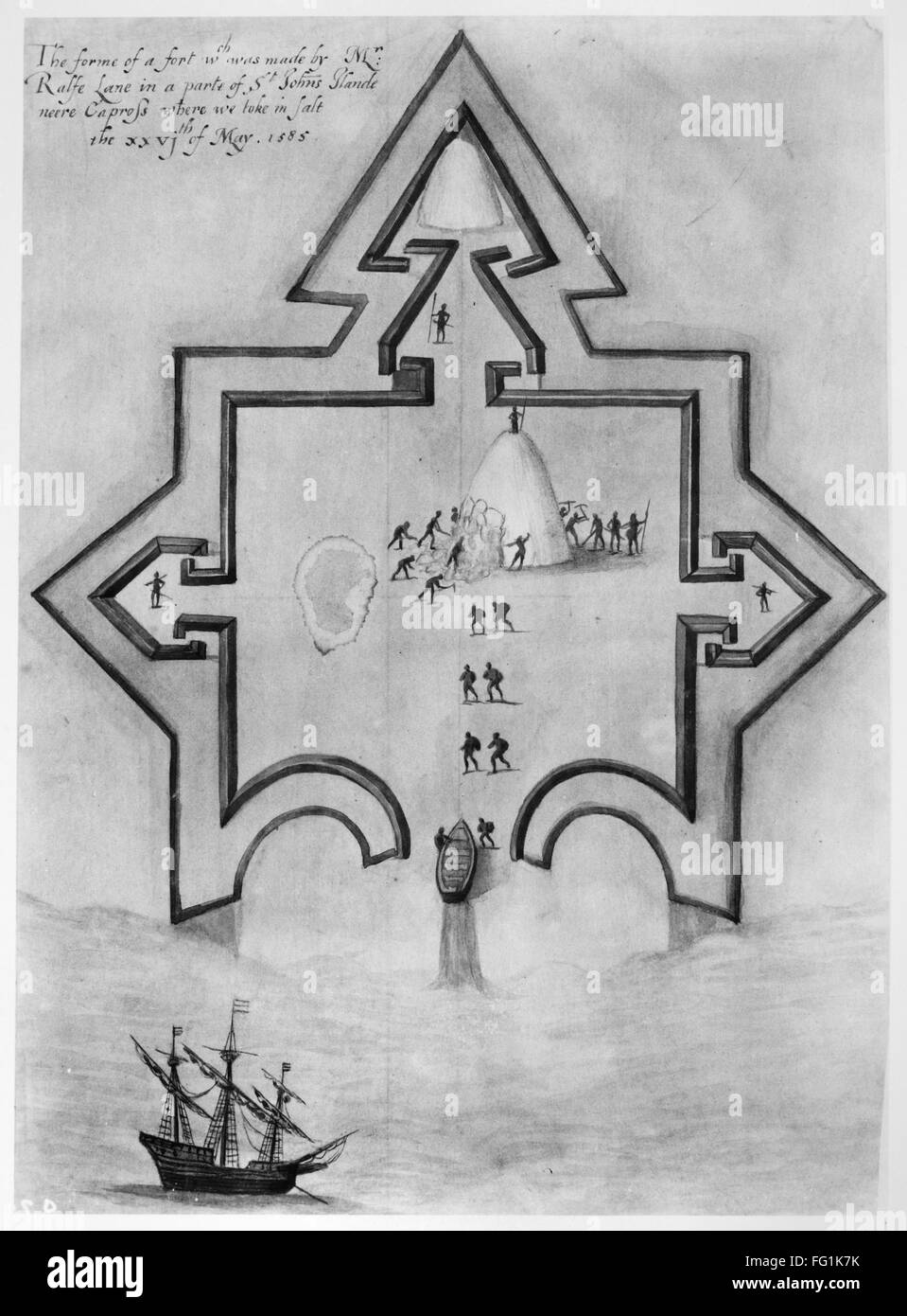 PUERTO RICO: FORT, 1585. /n'The forme of a fort which was made by Mr ...