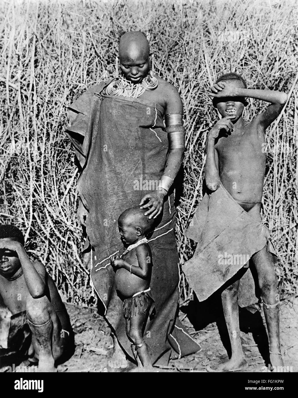 BRITISH EAST AFRICA. /nA woman with children in British East Africa ...
