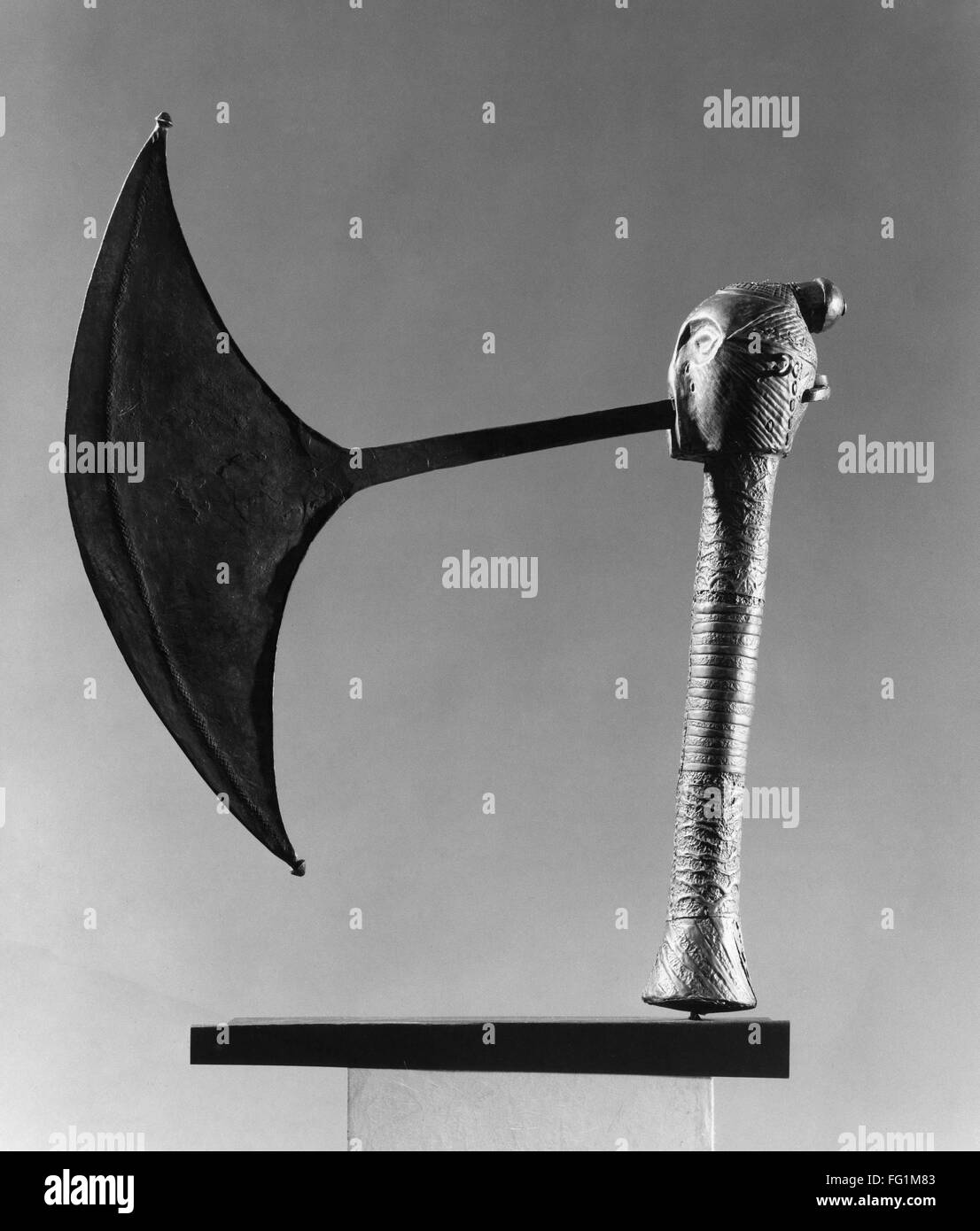 CONGO: AXE. /nCeremonial axe made by the Teke people of the Democratic ...