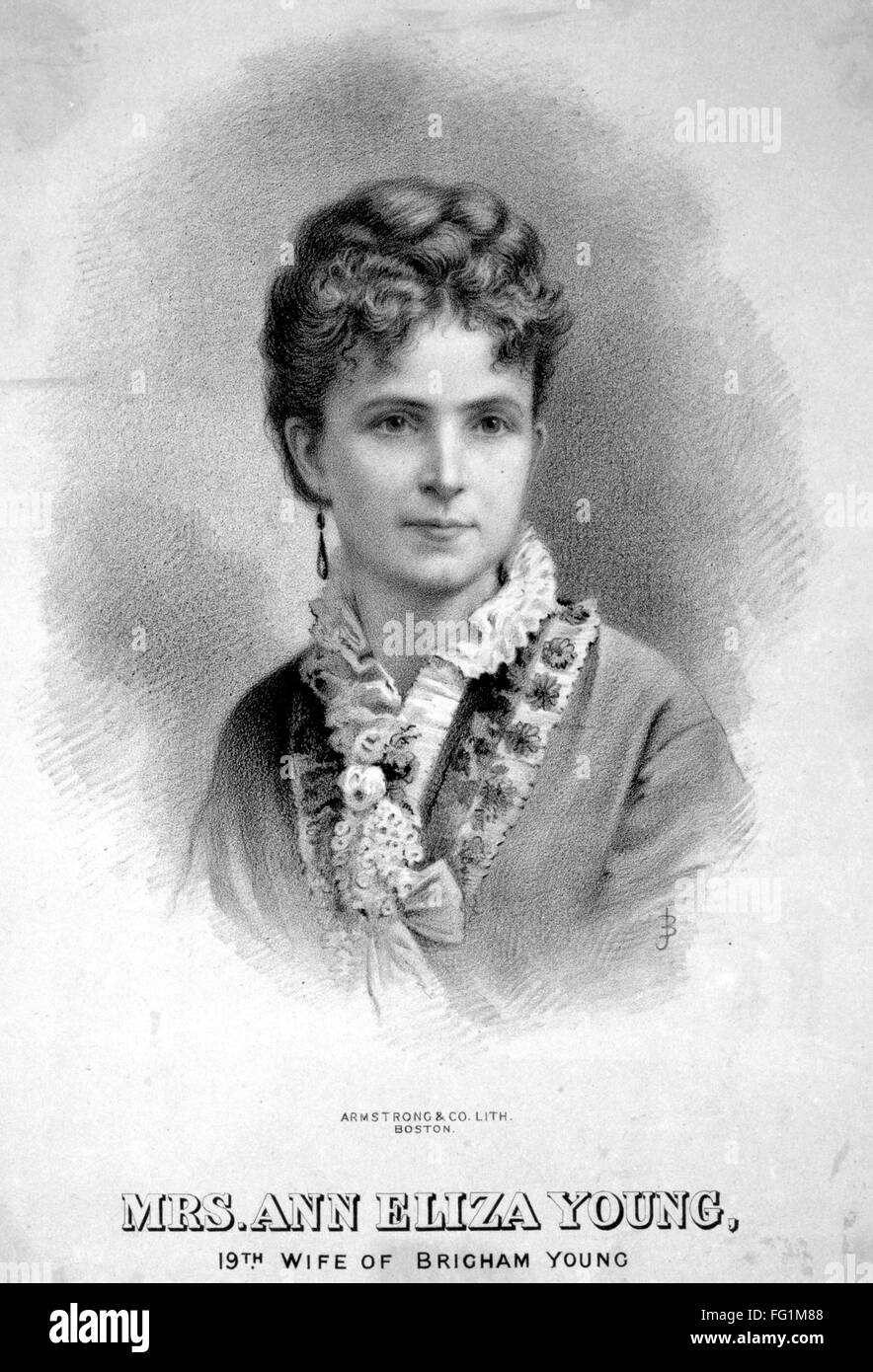 ANN ELIZA YOUNG (1844-1925). /n19th wife of Brigham Young and later ...